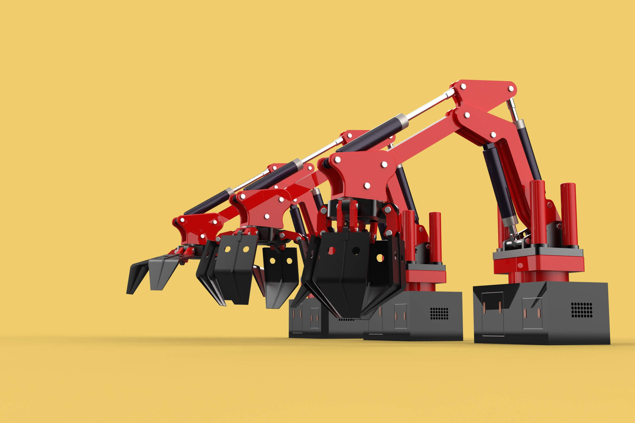 ARM LOADER LIFTING CRANE GRABBER GRAPPLE HOOK JAW TONG HOOK - 3D Model ...