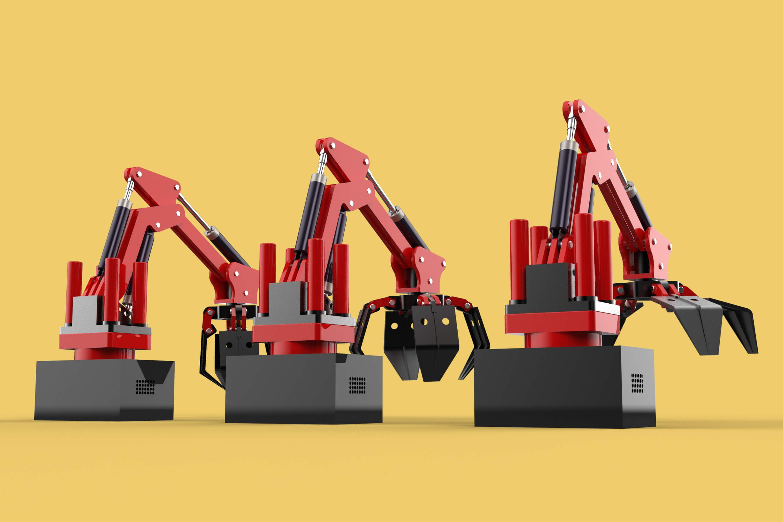 ARM LOADER LIFTING CRANE GRABBER GRAPPLE HOOK JAW TONG HOOK - 3D Model ...