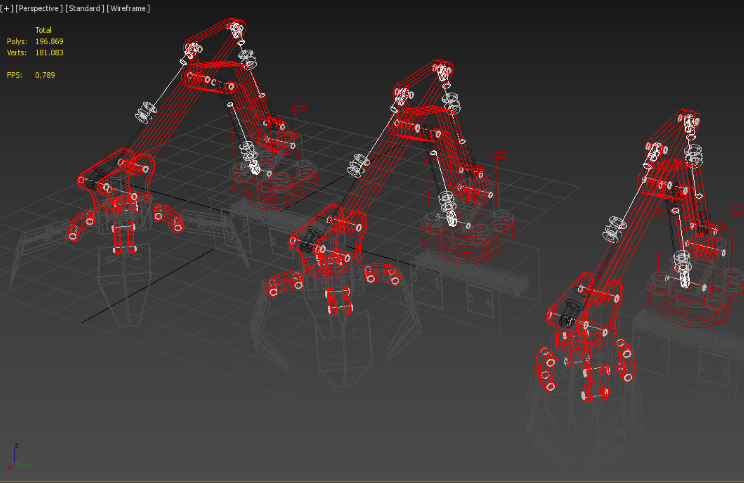 ARM LOADER LIFTING CRANE GRABBER GRAPPLE HOOK JAW TONG HOOK - 3D Model ...
