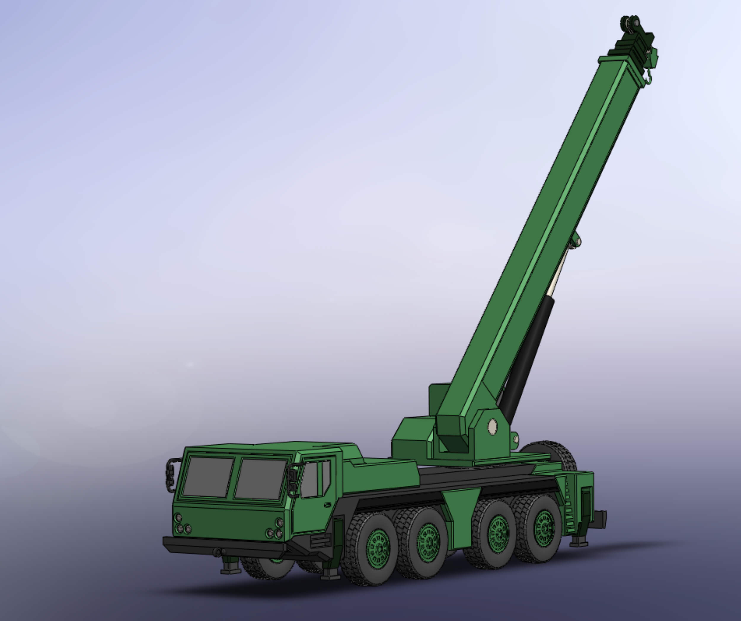 Army Military Rescue Armoured Crane Wrecker Truck Winch War - 3D Model ...
