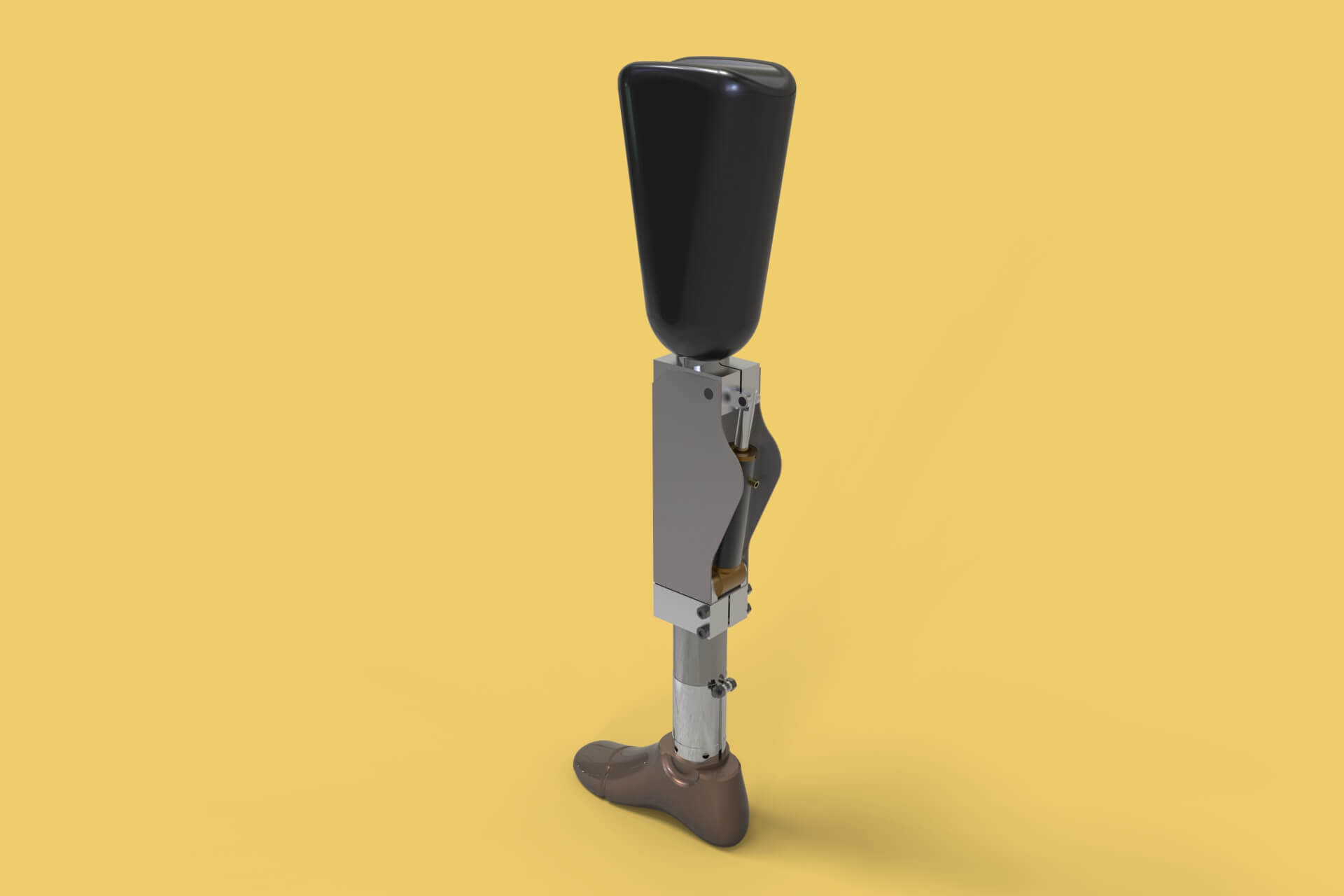 Artificial Pneumatic Prosthetic Leg - 3D Model by surf3d