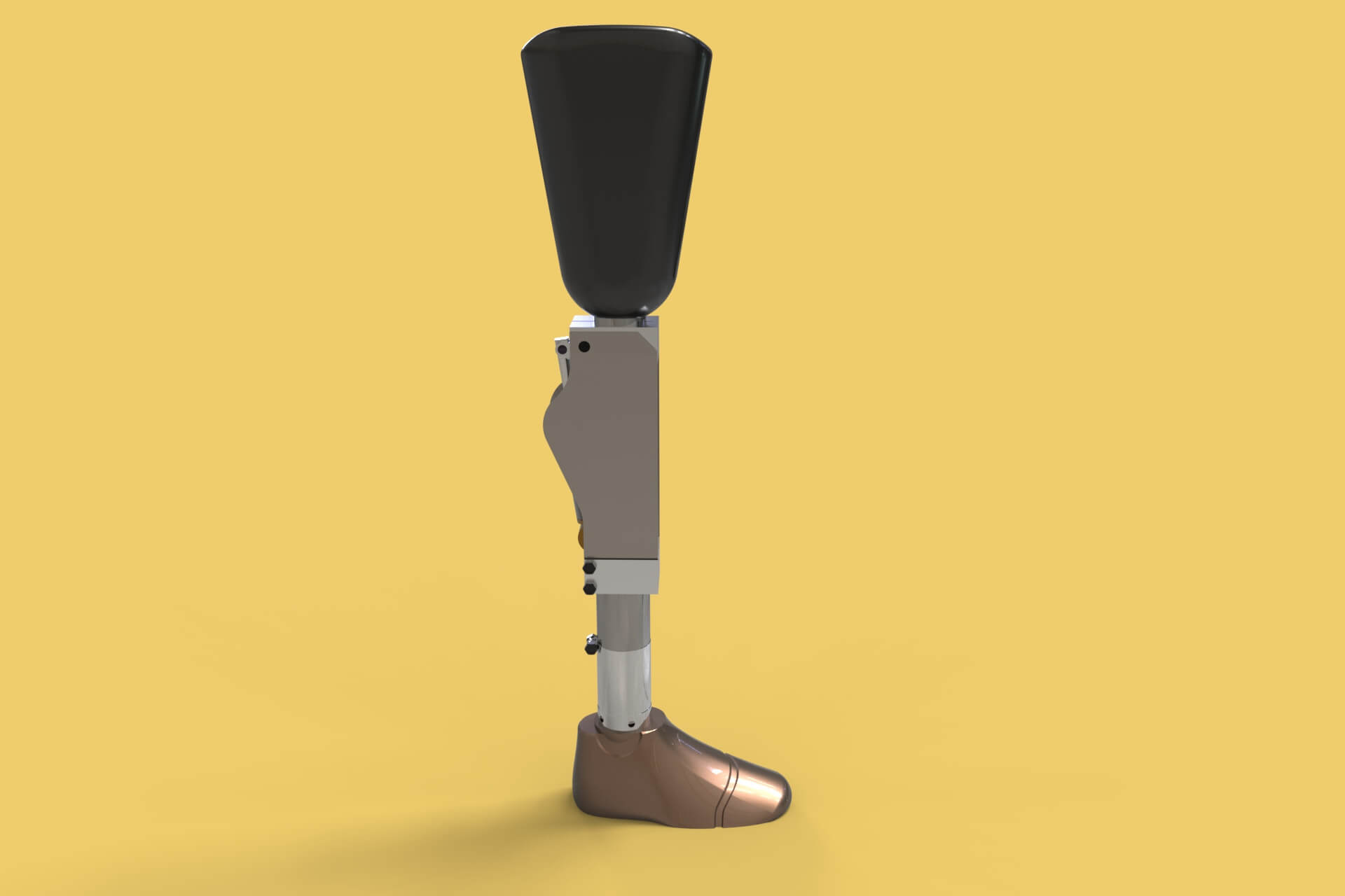 Artificial Pneumatic Prosthetic Leg - 3D Model by surf3d