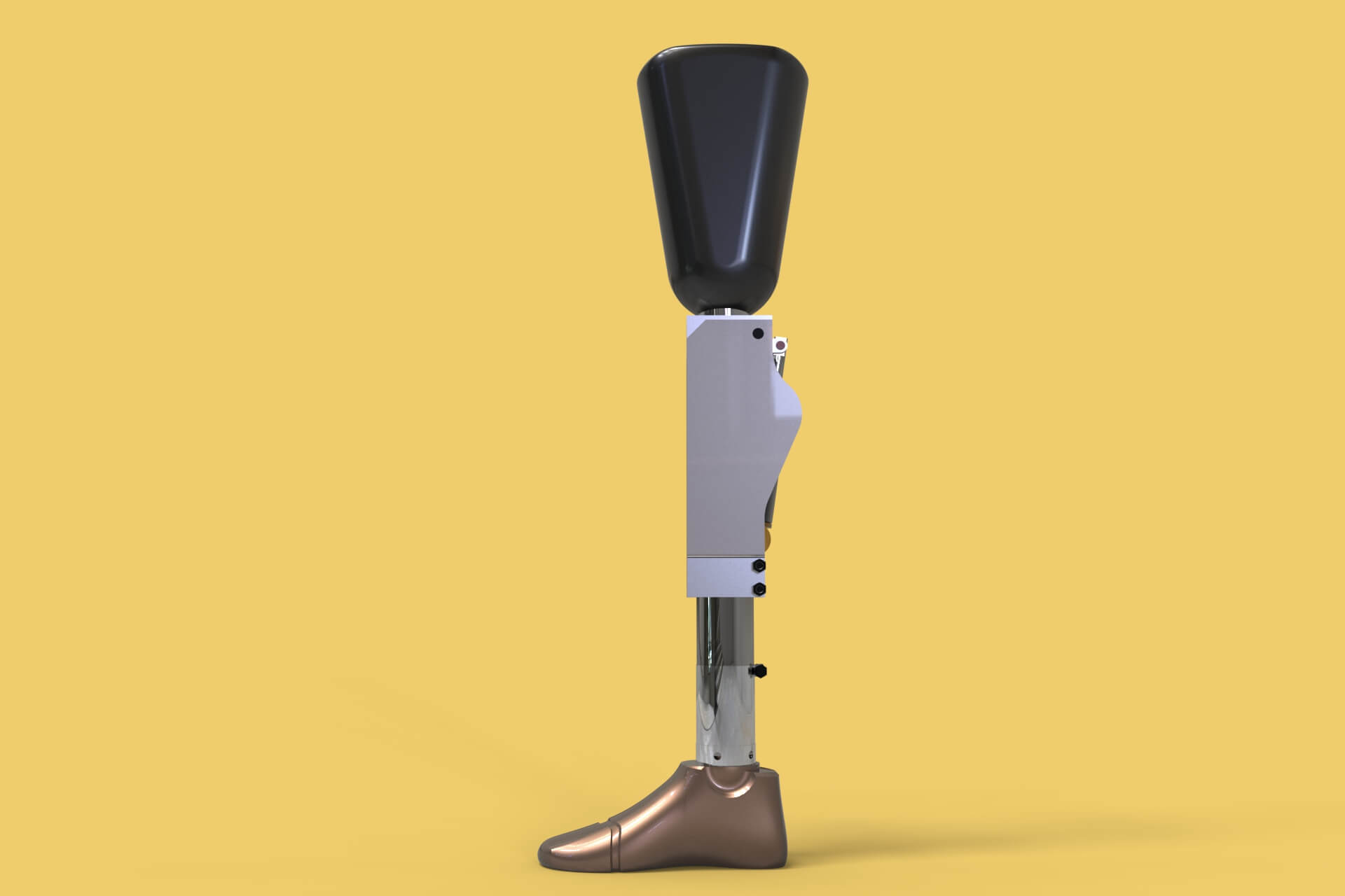 Artificial Pneumatic Prosthetic Leg - 3D Model by surf3d