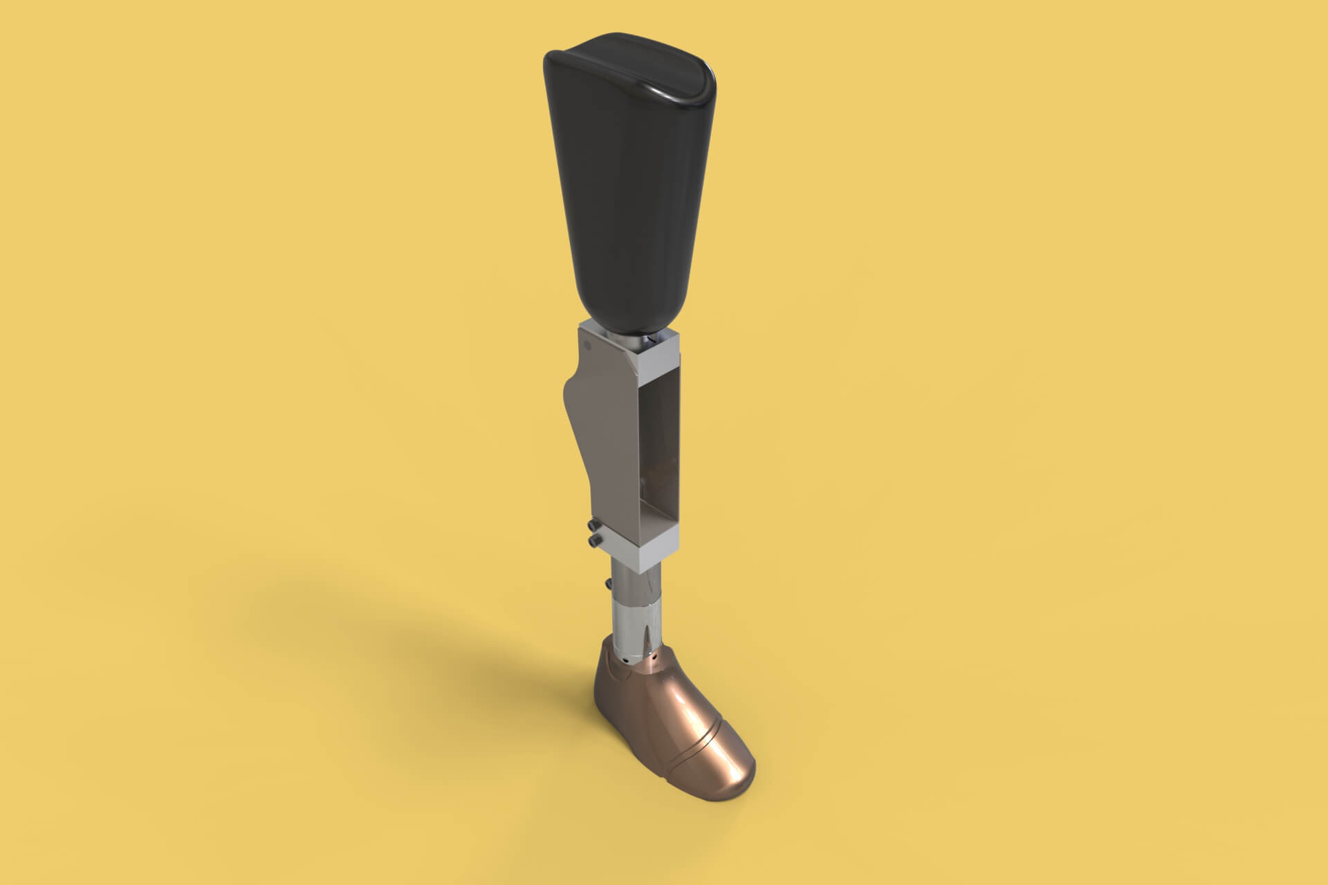 Artificial Pneumatic Prosthetic Leg - 3D Model by surf3d
