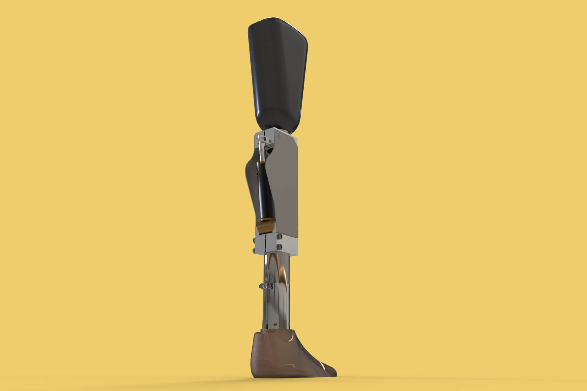 Artificial Pneumatic Prosthetic Leg - 3D Model by surf3d