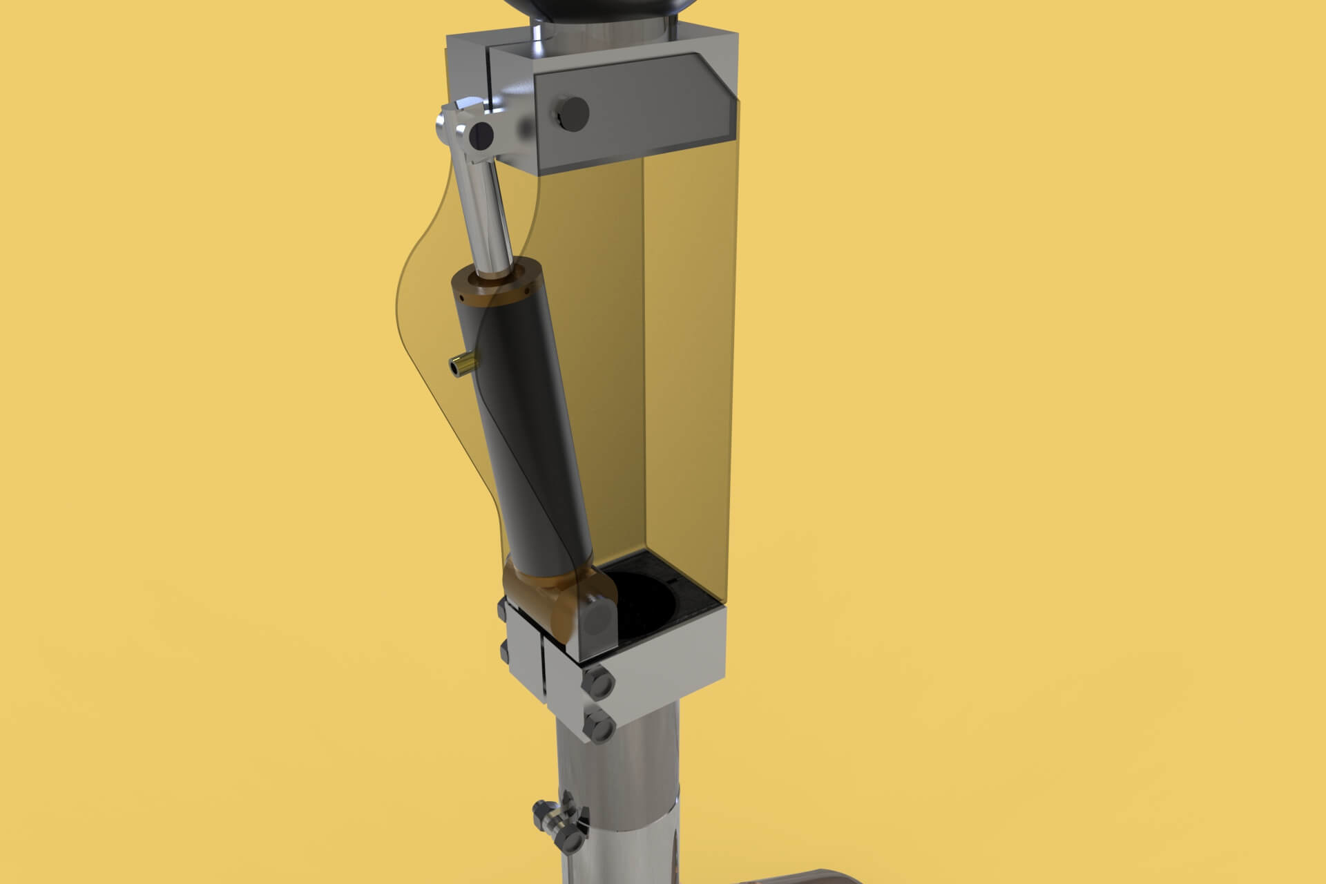 Artificial Pneumatic Prosthetic Leg - 3D Model by surf3d