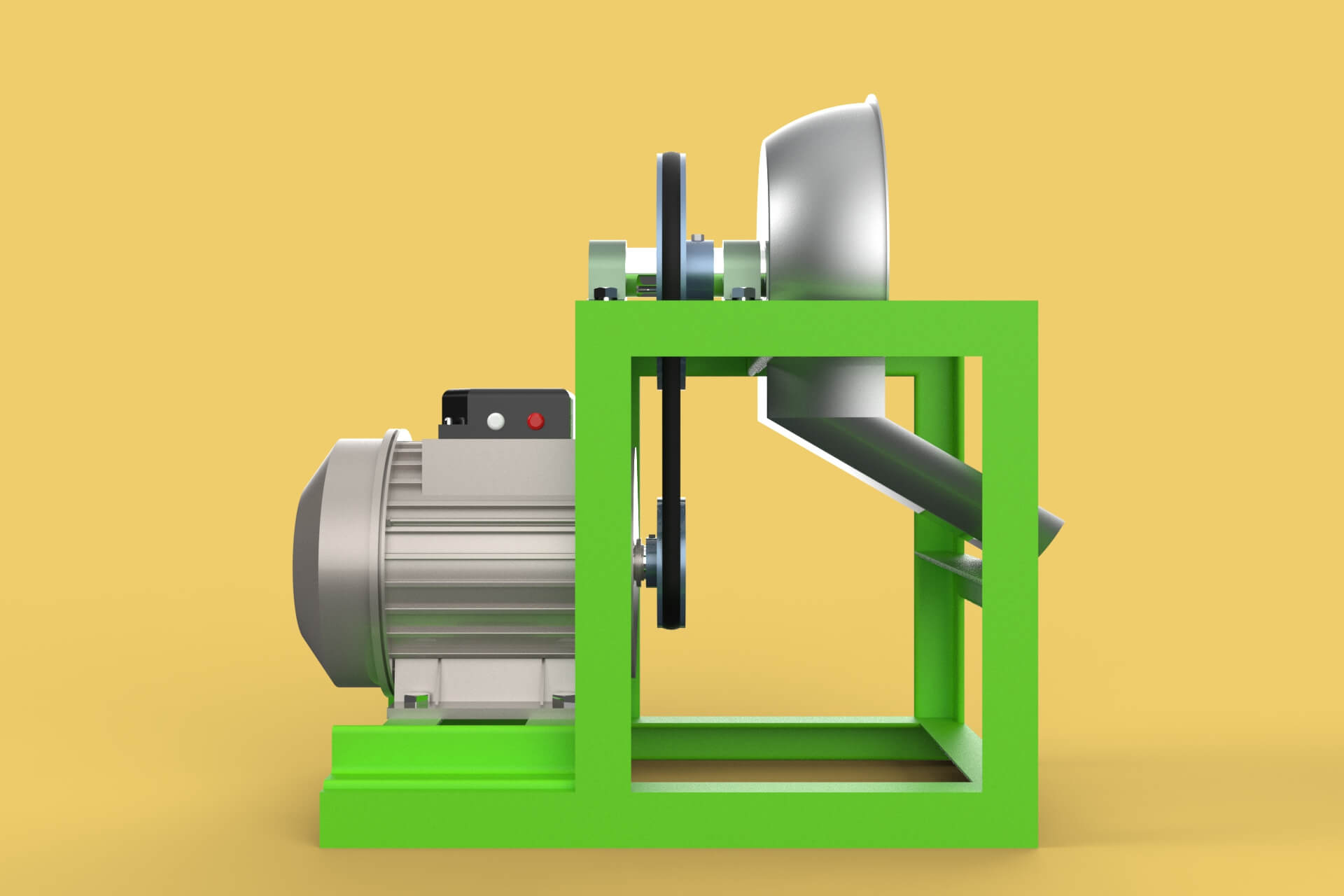 Automatic Coconut Grating Machine Grater Scraper Chopper - 3D Model by ...