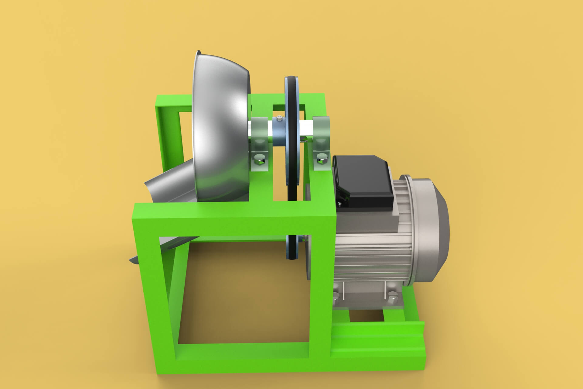 Automatic Coconut Grating Machine Grater Scraper Chopper - 3D Model by ...