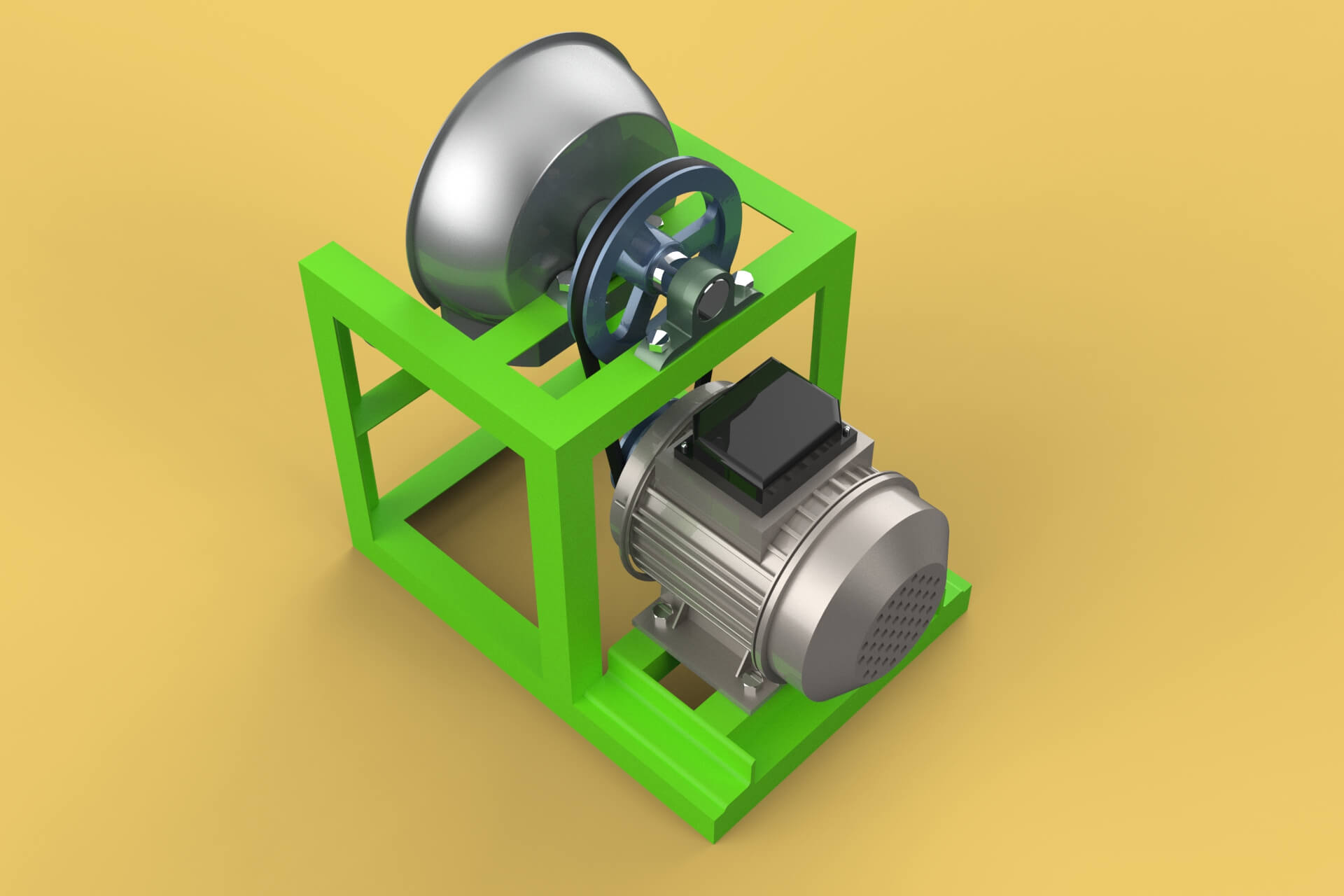 Automatic Coconut Grating Machine Grater Scraper Chopper - 3D Model by ...