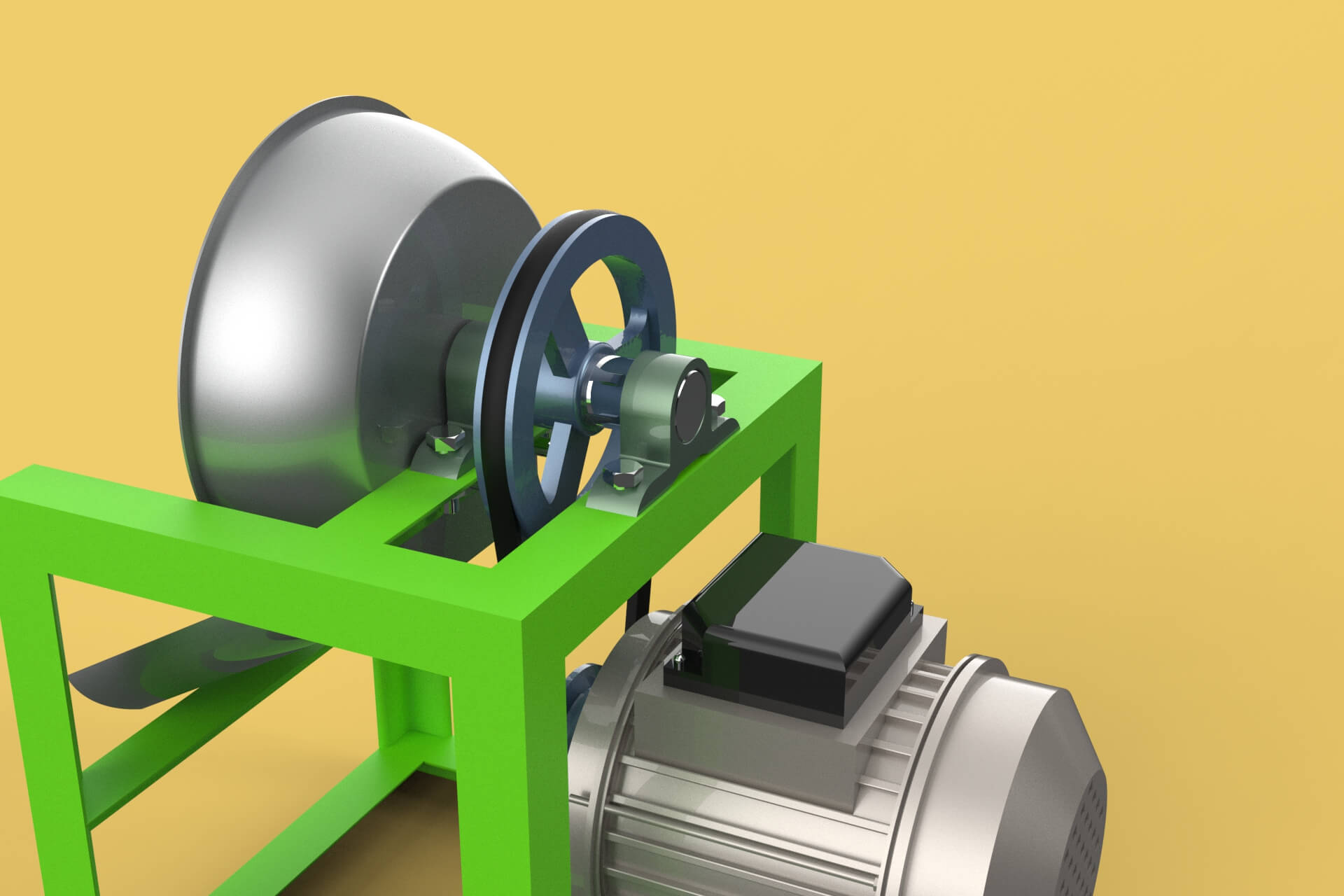 Automatic Coconut Grating Machine Grater Scraper Chopper - 3D Model by ...