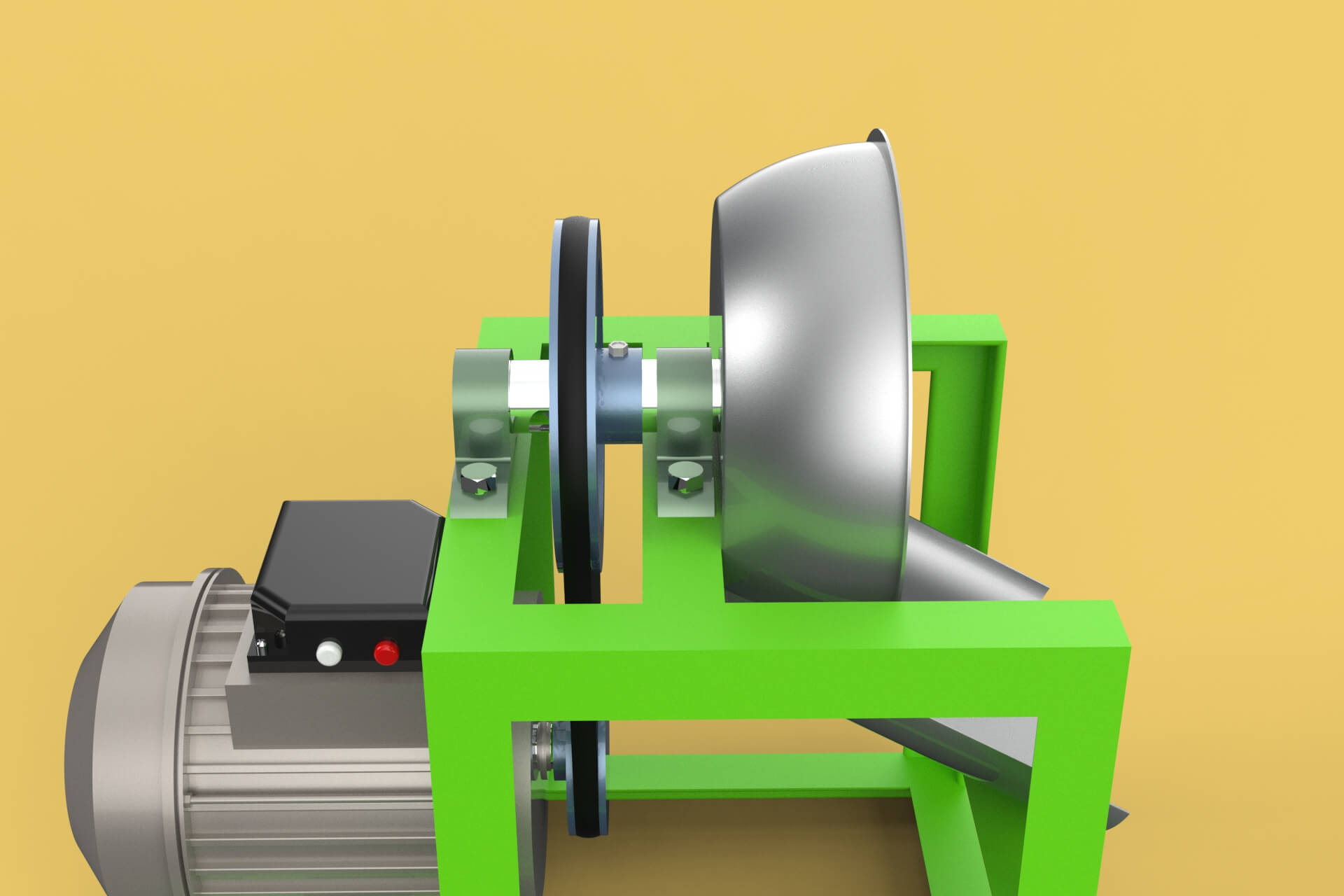 Automatic Coconut Grating Machine Grater Scraper Chopper - 3D Model by ...