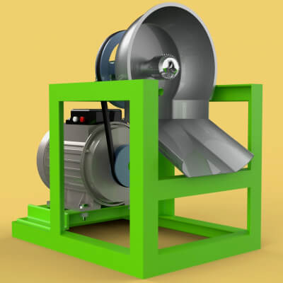 Automatic Coconut Grating Machine Grater Scraper Chopper - 3D Model by ...