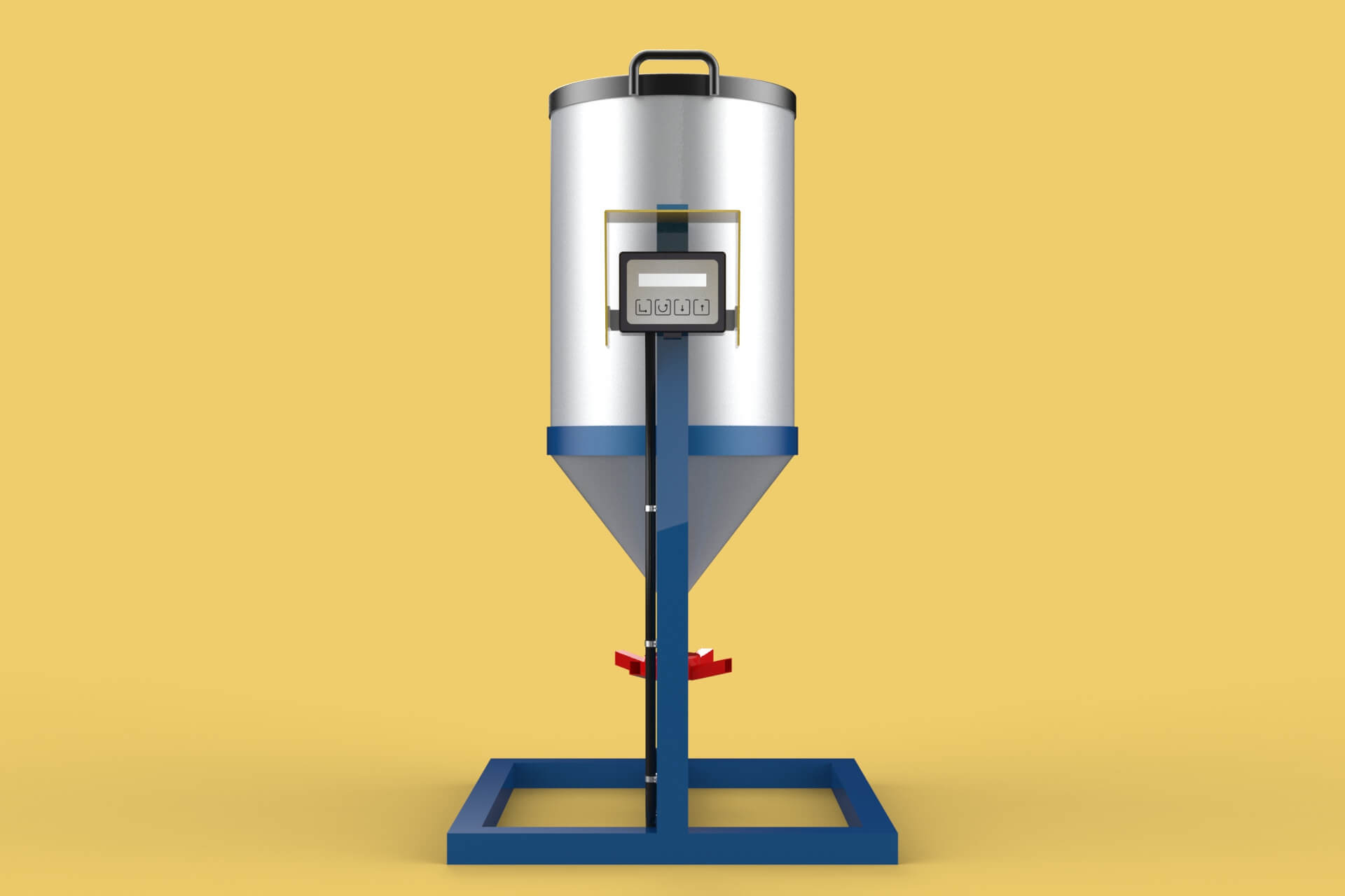 Automatic Fish Feeder Centrifugal Spreader Rotary - 3D Model by surf3d