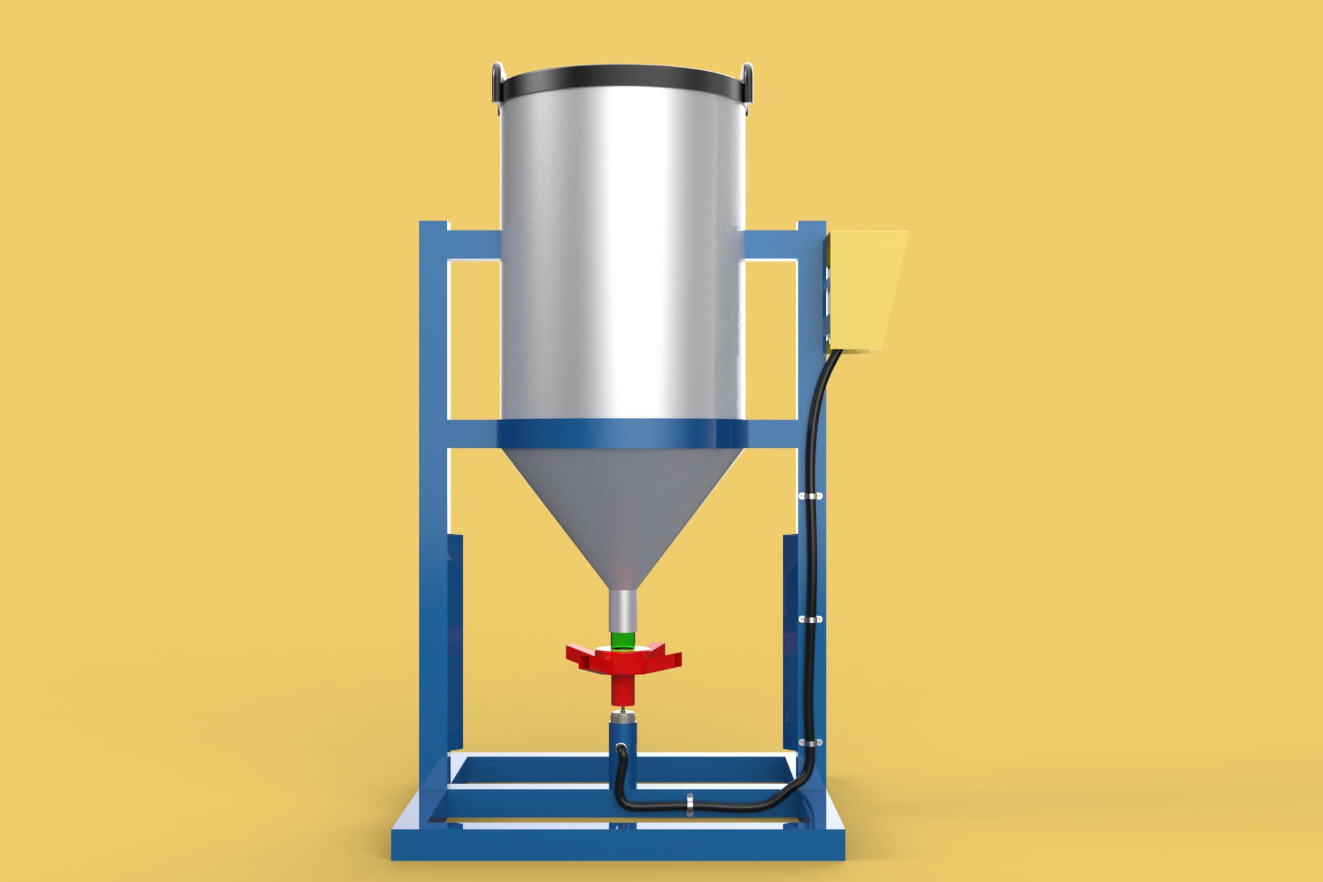 Automatic Fish Feeder Centrifugal Spreader Rotary - 3D Model by surf3d