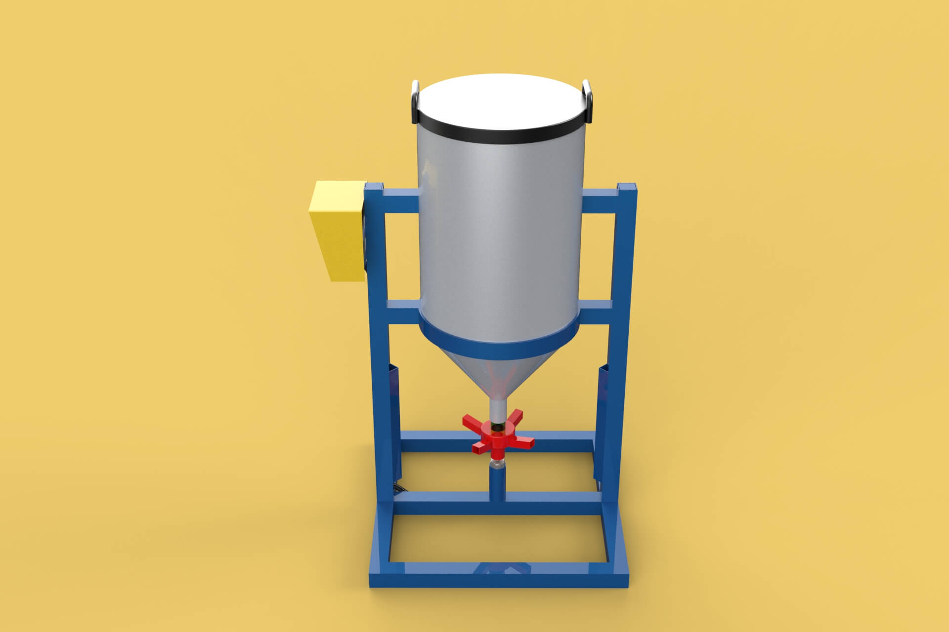 Automatic Fish Feeder Centrifugal Spreader Rotary - 3D Model by surf3d