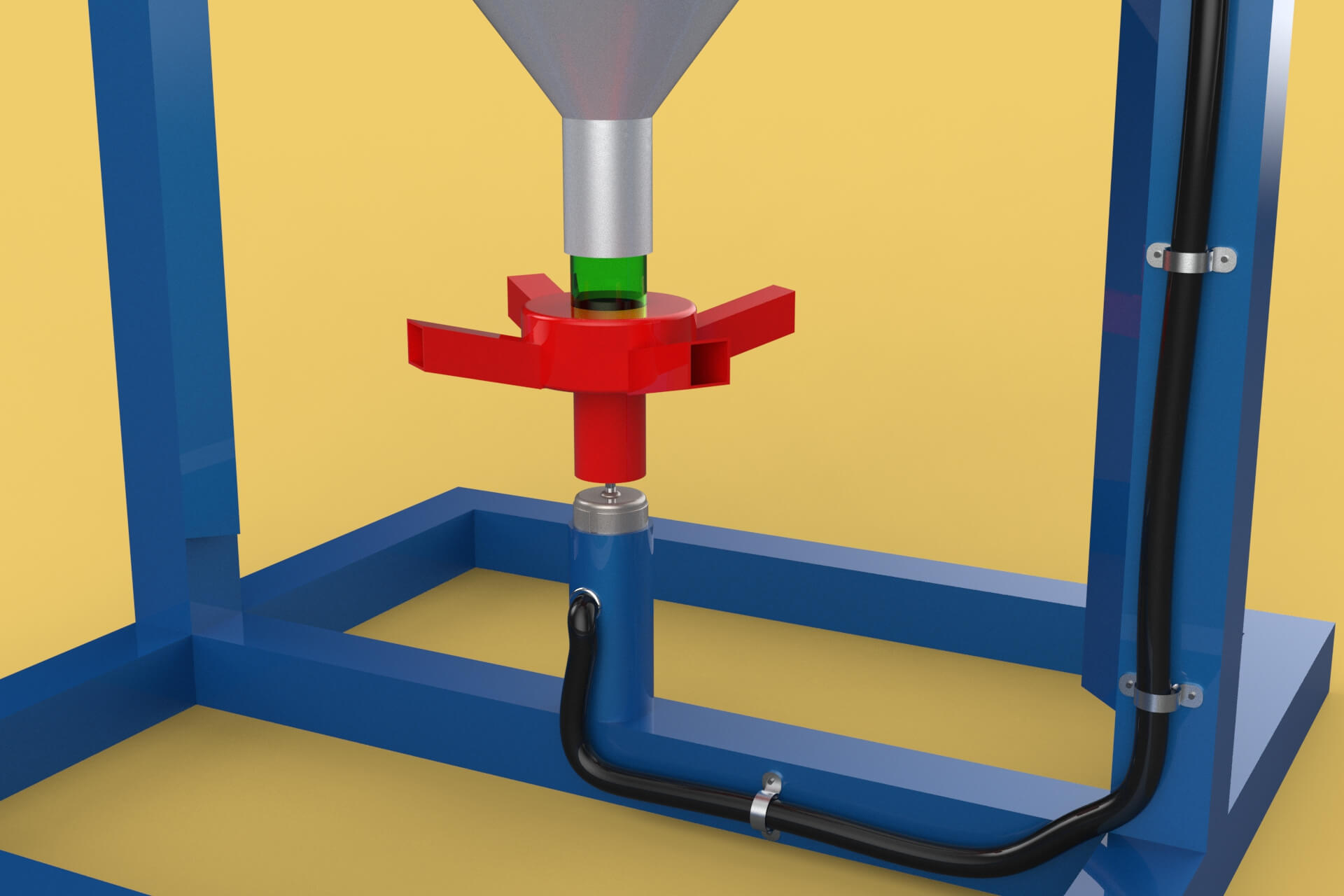 Automatic Fish Feeder Centrifugal Spreader Rotary - 3D Model by surf3d