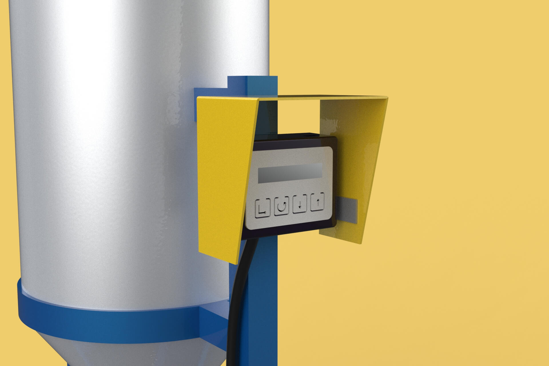 Automatic Fish Feeder Centrifugal Spreader Rotary - 3D Model by surf3d