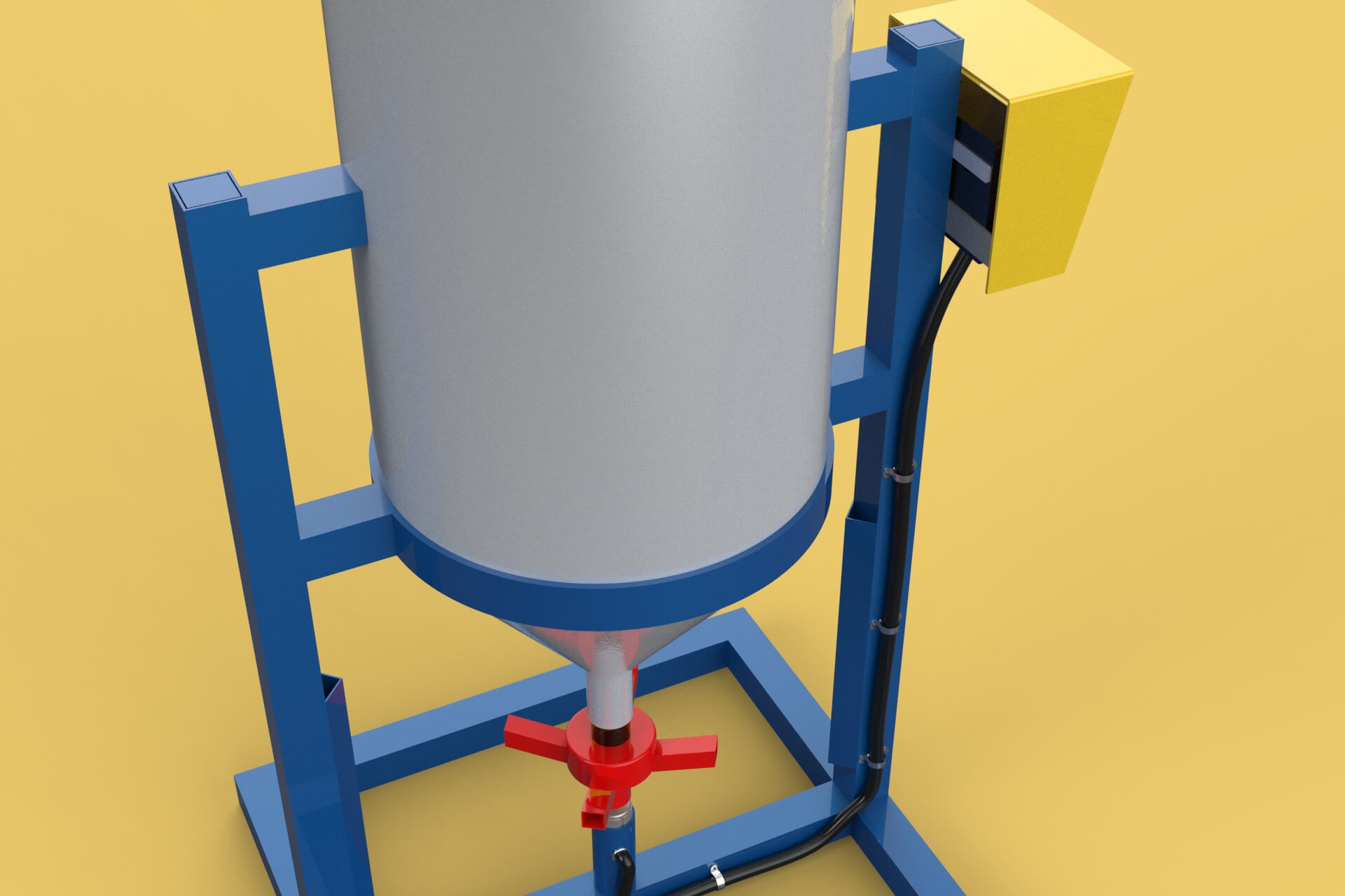 Automatic Fish Feeder Centrifugal Spreader Rotary - 3D Model by surf3d