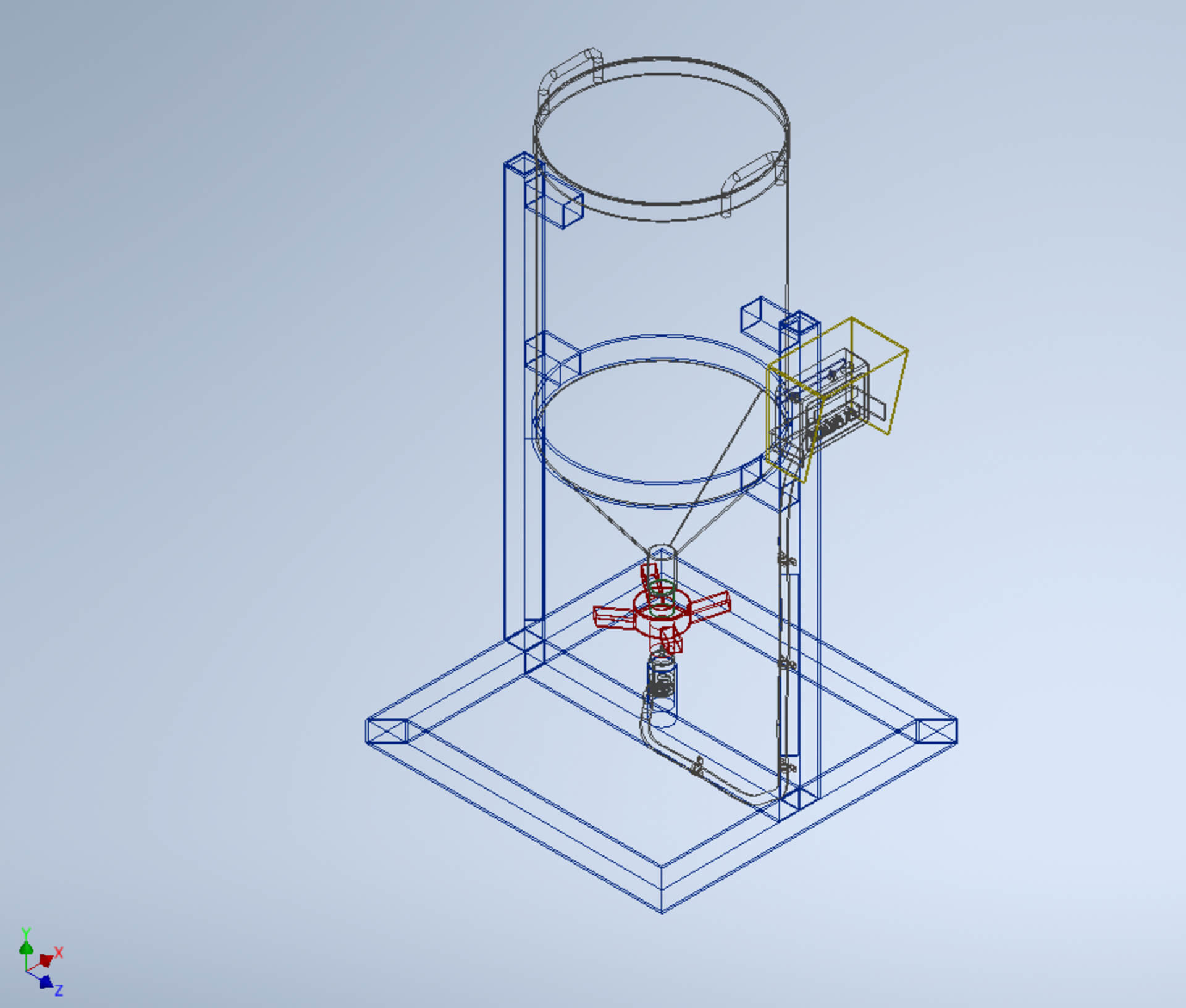 Automatic Fish Feeder Centrifugal Spreader Rotary - 3D Model by surf3d