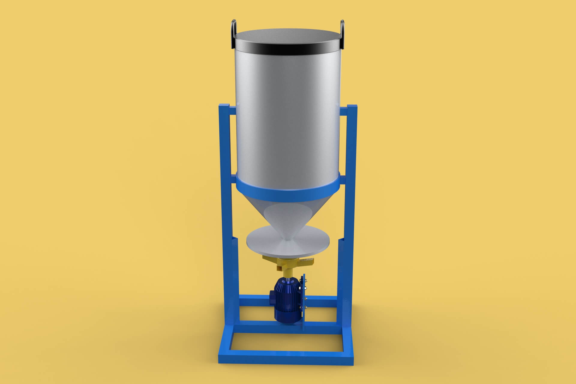 Automatic Fish Feeder Rotary Centrifugal Spreader - 3D Model by surf3d