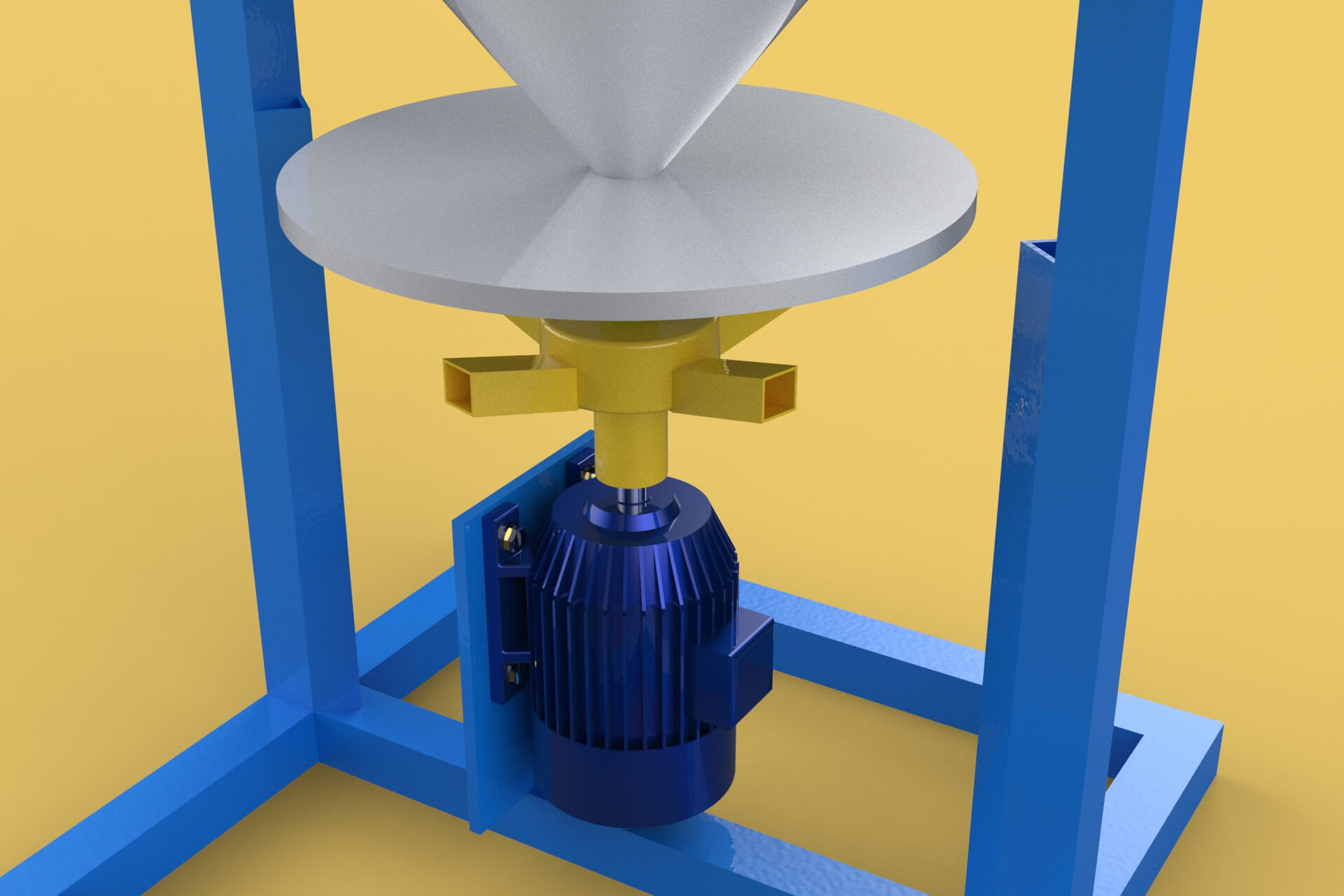 Automatic Fish Feeder Rotary Centrifugal Spreader - 3D Model by surf3d