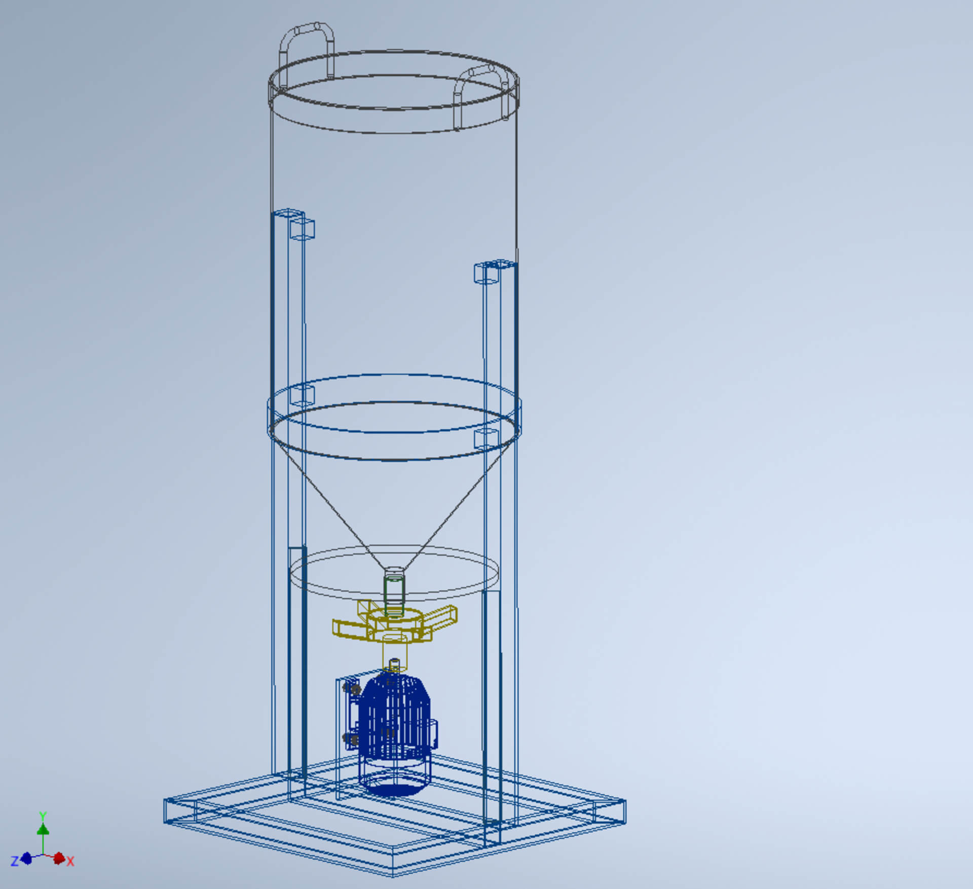 Automatic Fish Feeder Rotary Centrifugal Spreader - 3D Model by surf3d