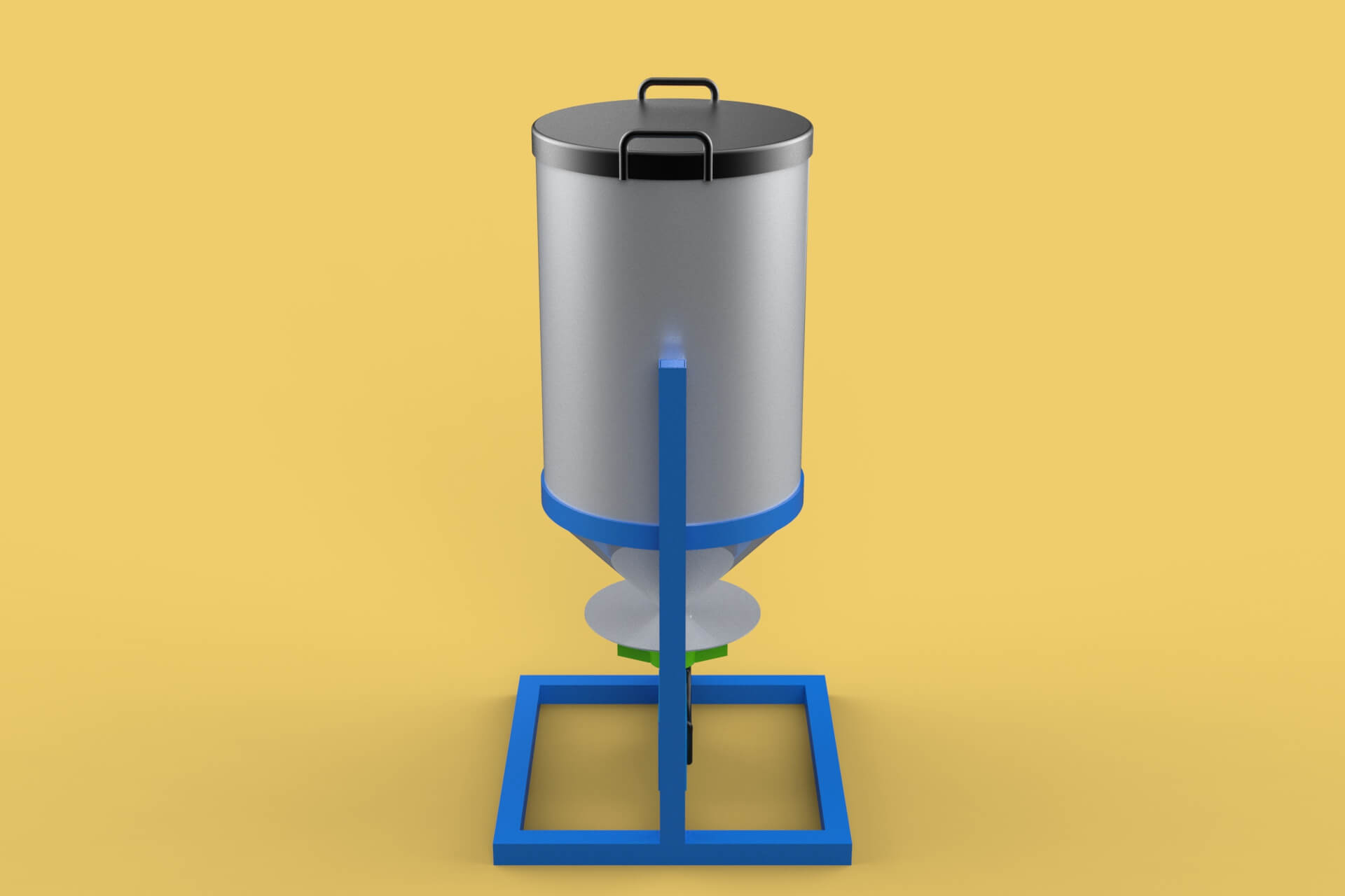 Automatic Fish Feeder Rotary Spreader Centrifugal - 3D Model by surf3d