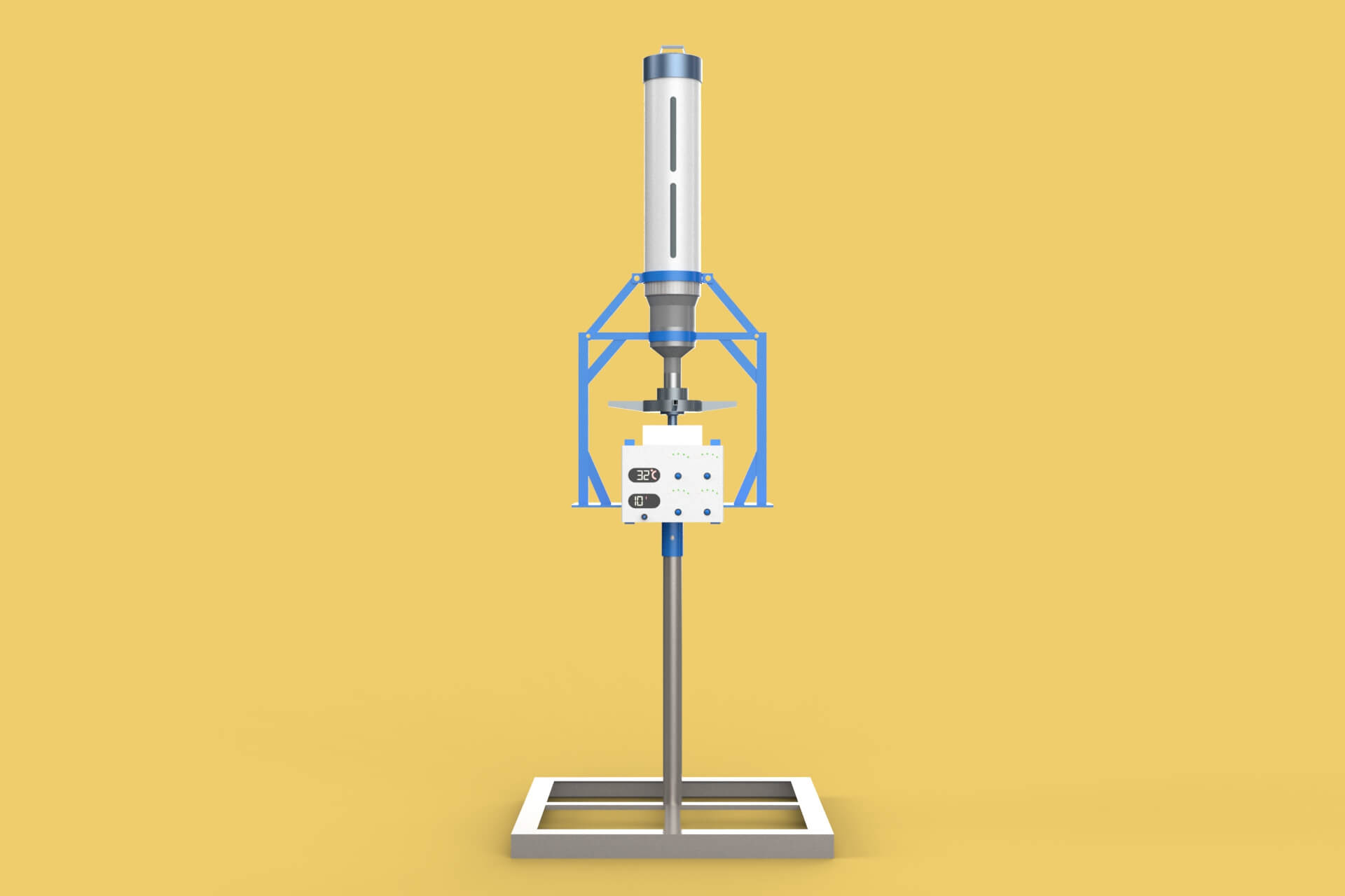 Automatic Fish Feeder Spreader Rotary Centrifugal - 3D Model by surf3d