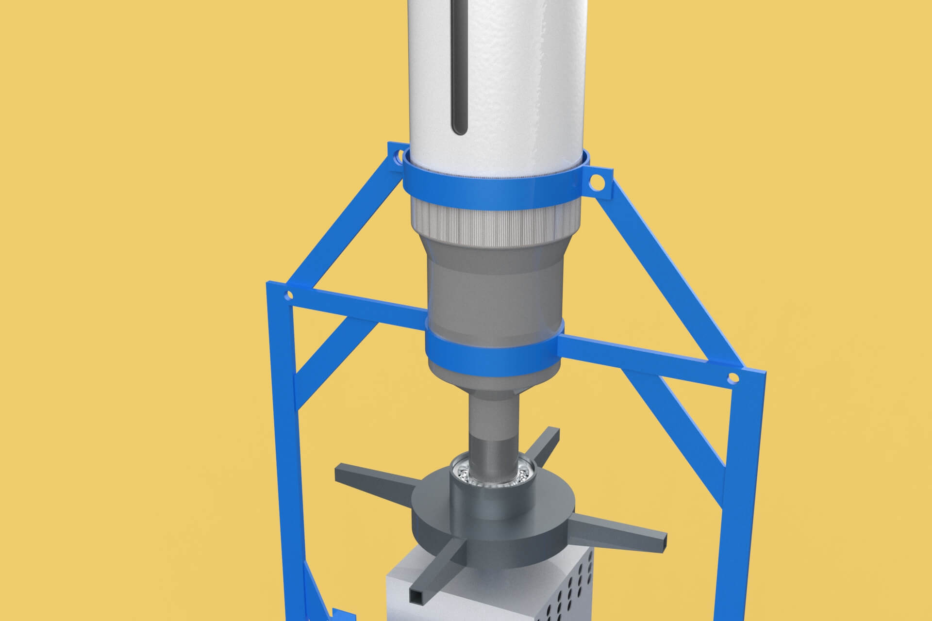 Automatic Fish Feeder Spreader Rotary Centrifugal - 3D Model by surf3d