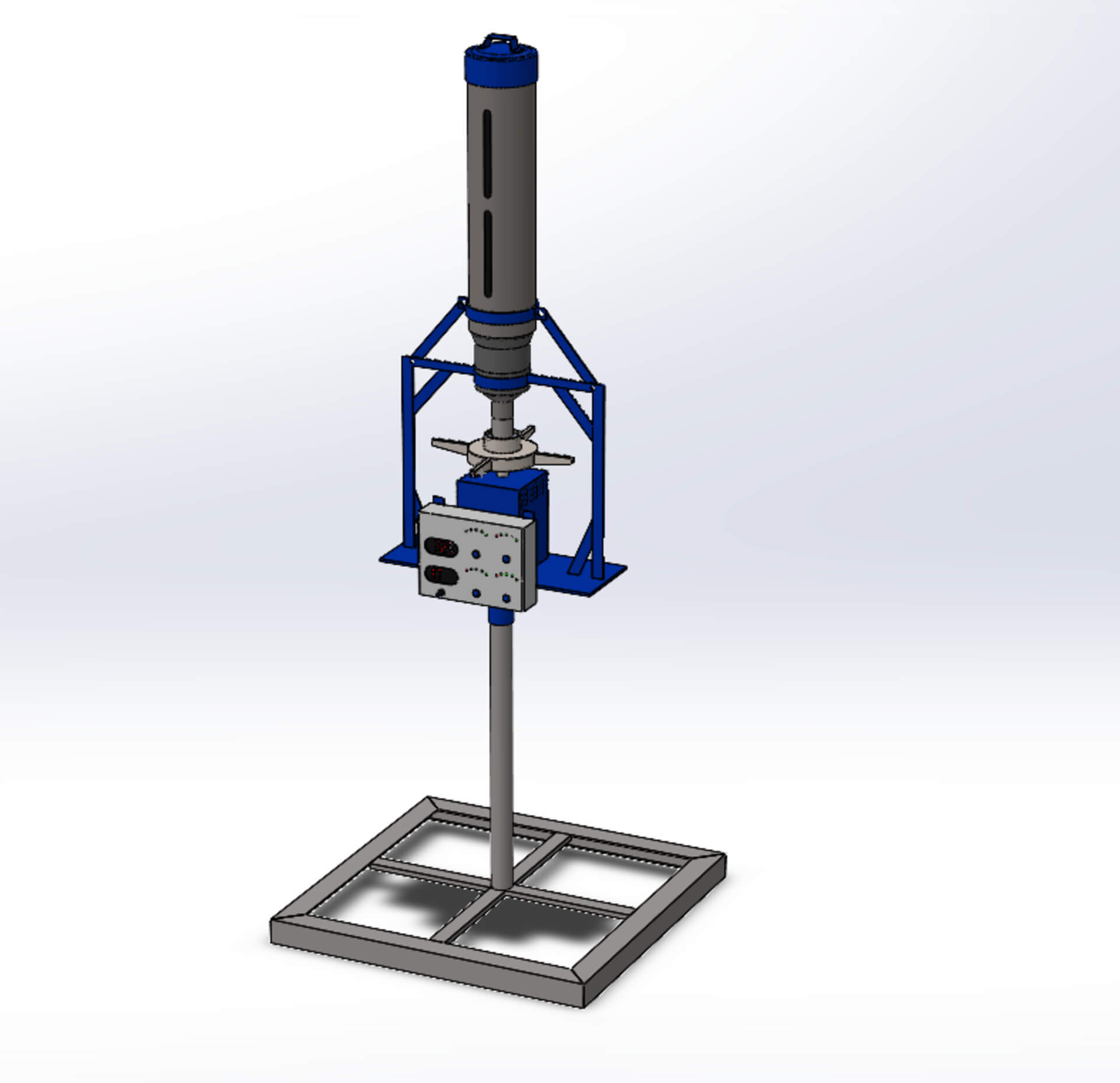 Automatic Fish Feeder Spreader Rotary Centrifugal - 3D Model by surf3d