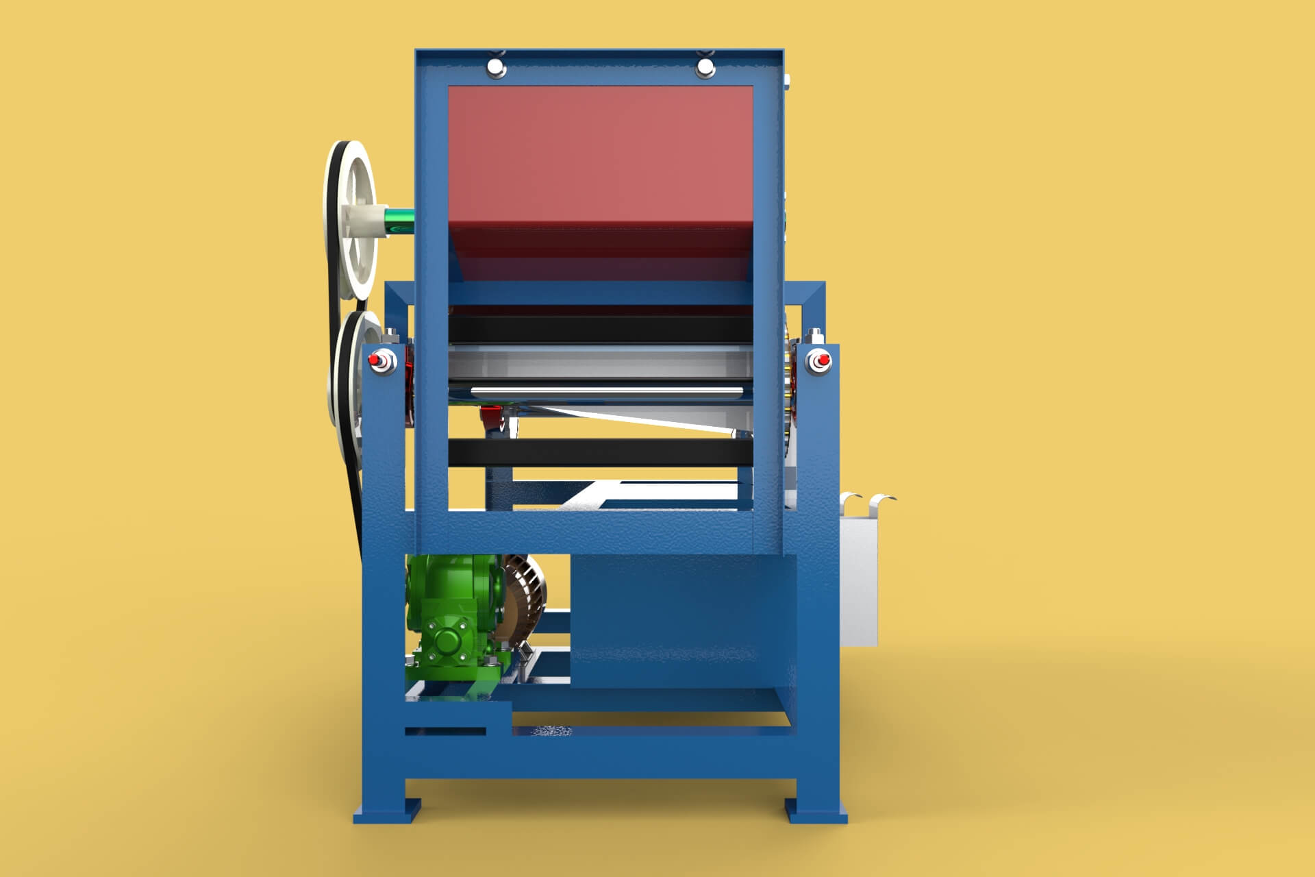 Automatic Screw Bolt Sorting Conveyor Machine - 3D Model by surf3d