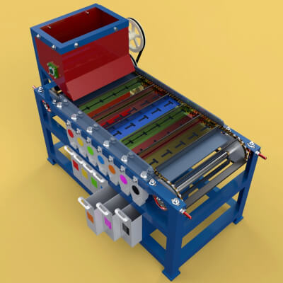 Automatic Screw Bolt Sorting Conveyor Machine - 3D Model by surf3d