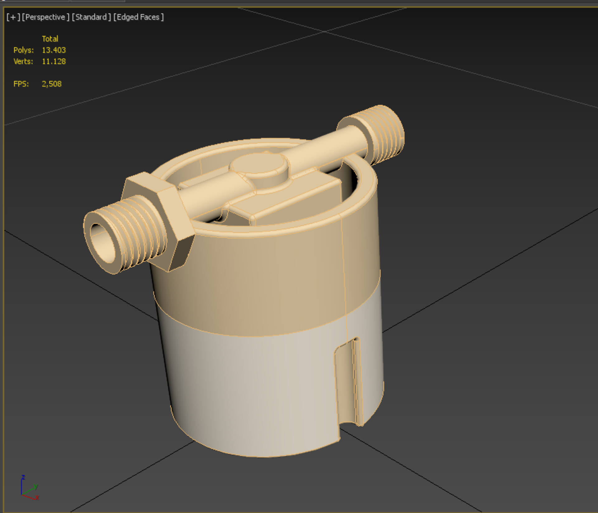 Automatic Water Level Control Valve Faucet - 3D Model by surf3d