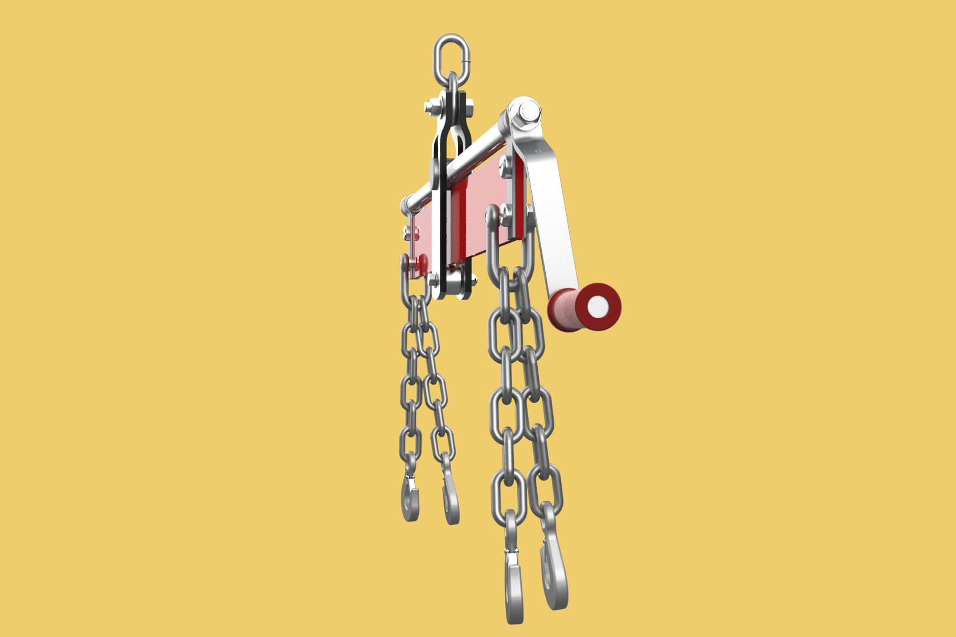 Balancer Load Leveler Engine Hoist Lift Crane Engine Hook 3d by surf3d