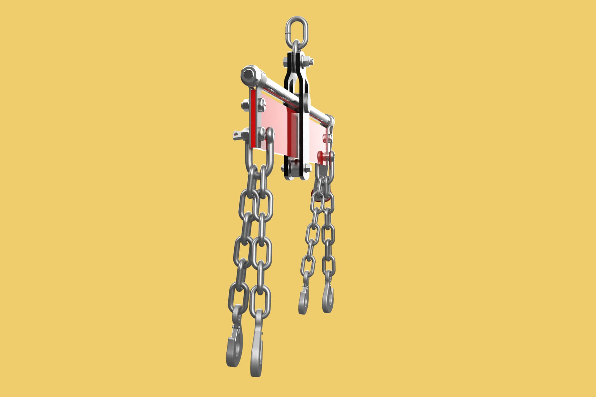 Balancer Load Leveler Engine Hoist Lift Crane Engine Hook 3d by surf3d