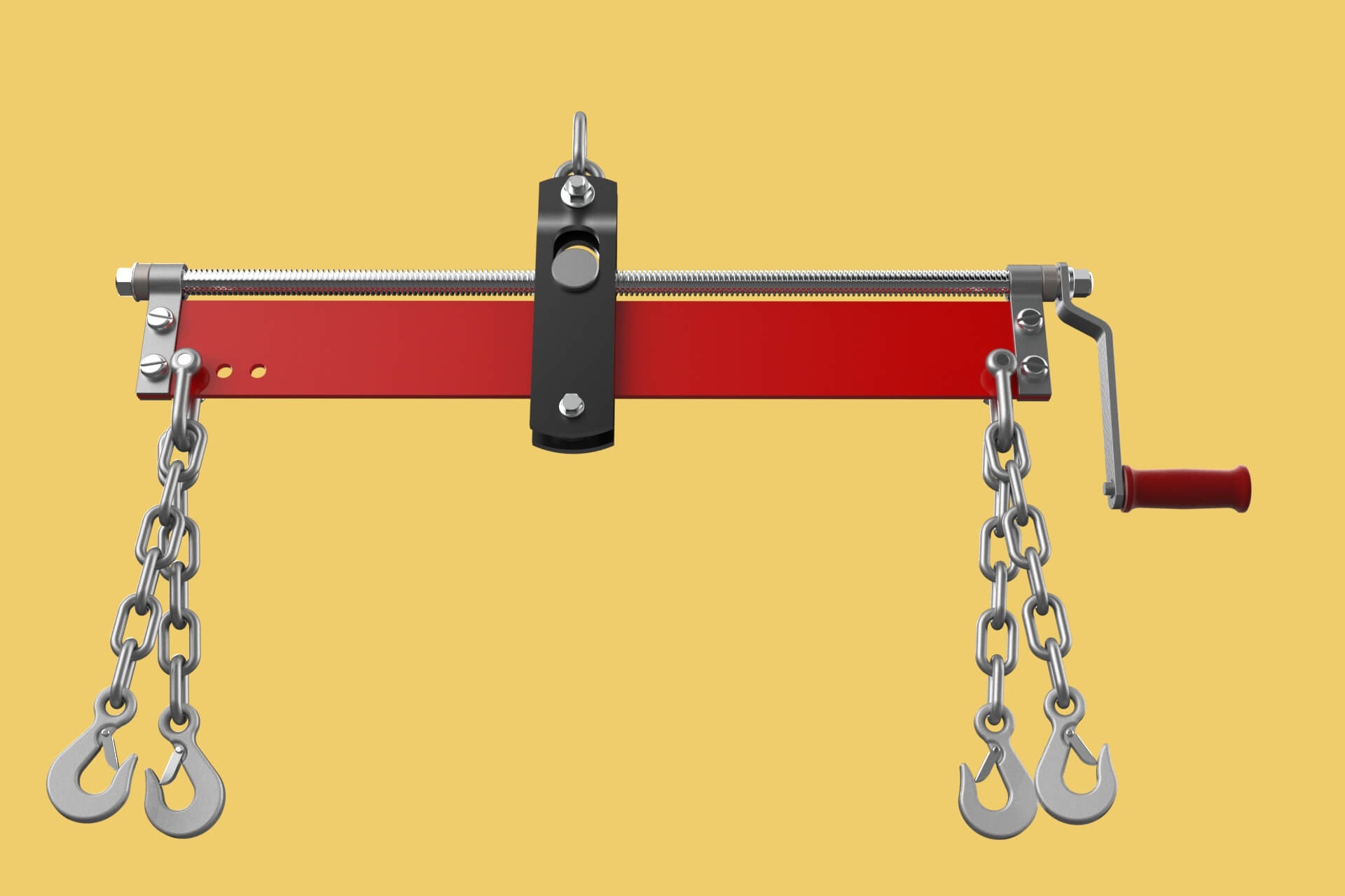 Balancer Load Leveler Engine Hoist Lift Crane Engine Hook 3d by surf3d