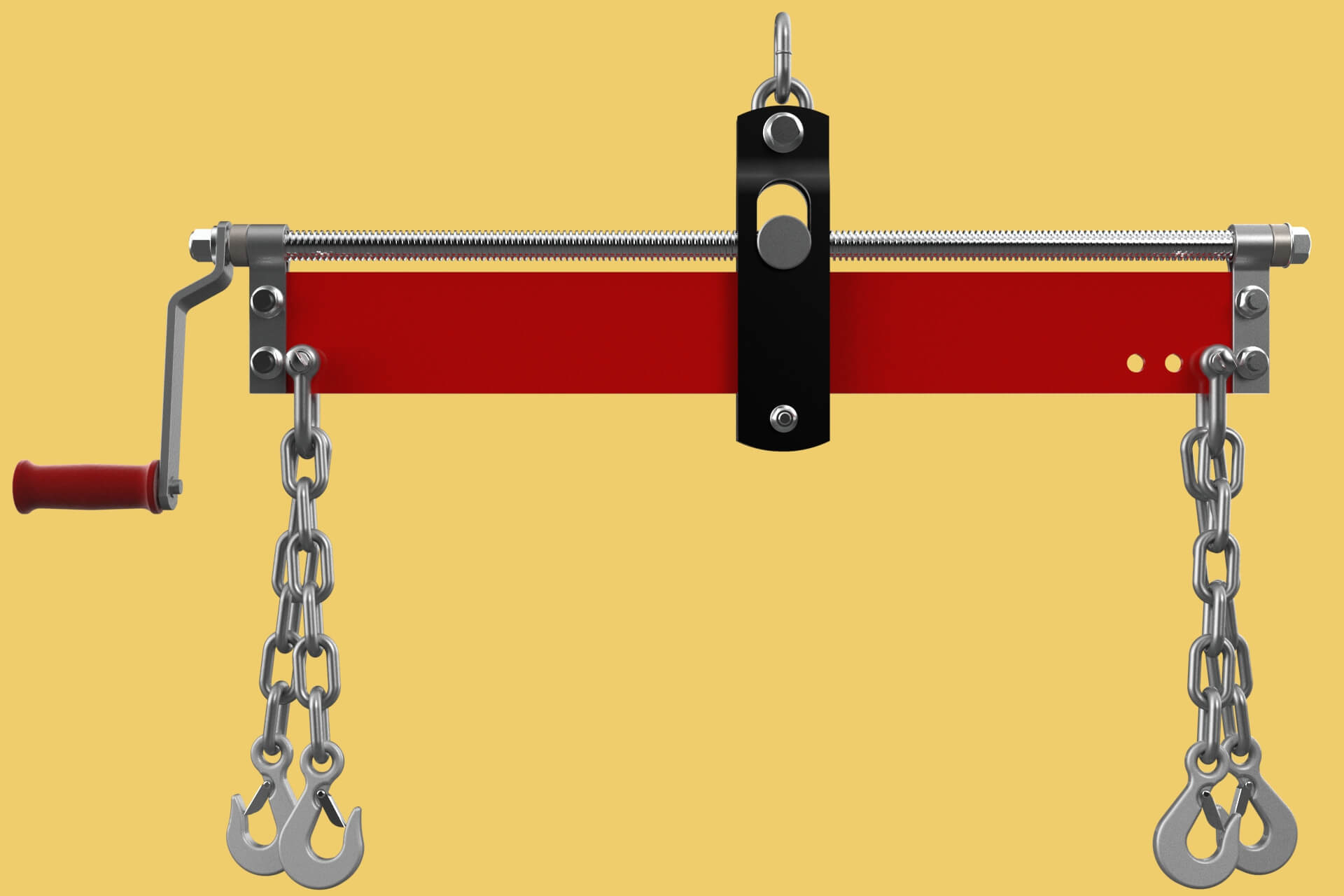 Balancer Load Leveler Engine Hoist Lift Crane Engine Hook 3d by surf3d