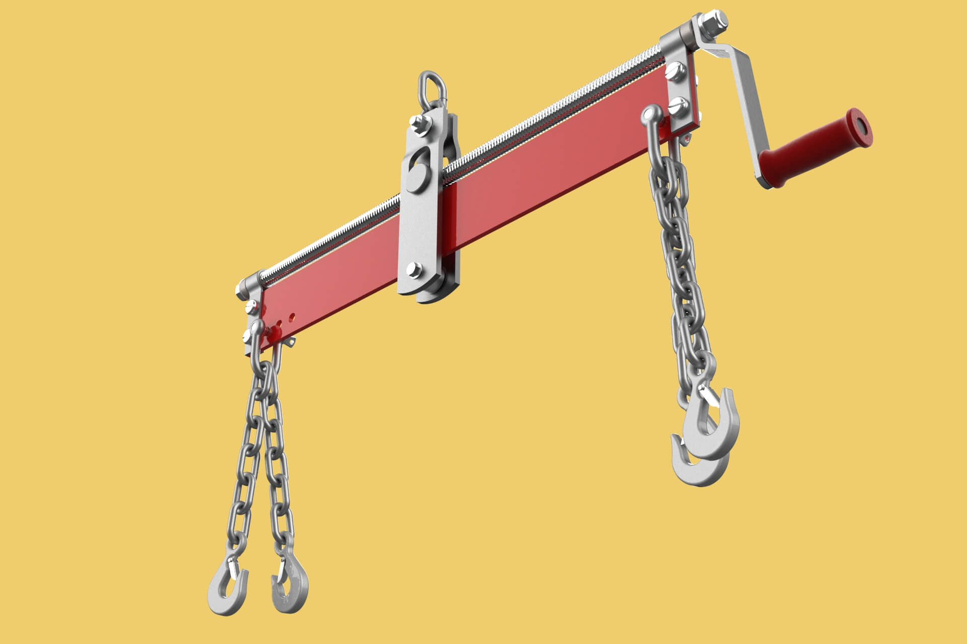 Balancer Load Leveler Engine Hoist Lift Crane Engine Hook 3d by surf3d