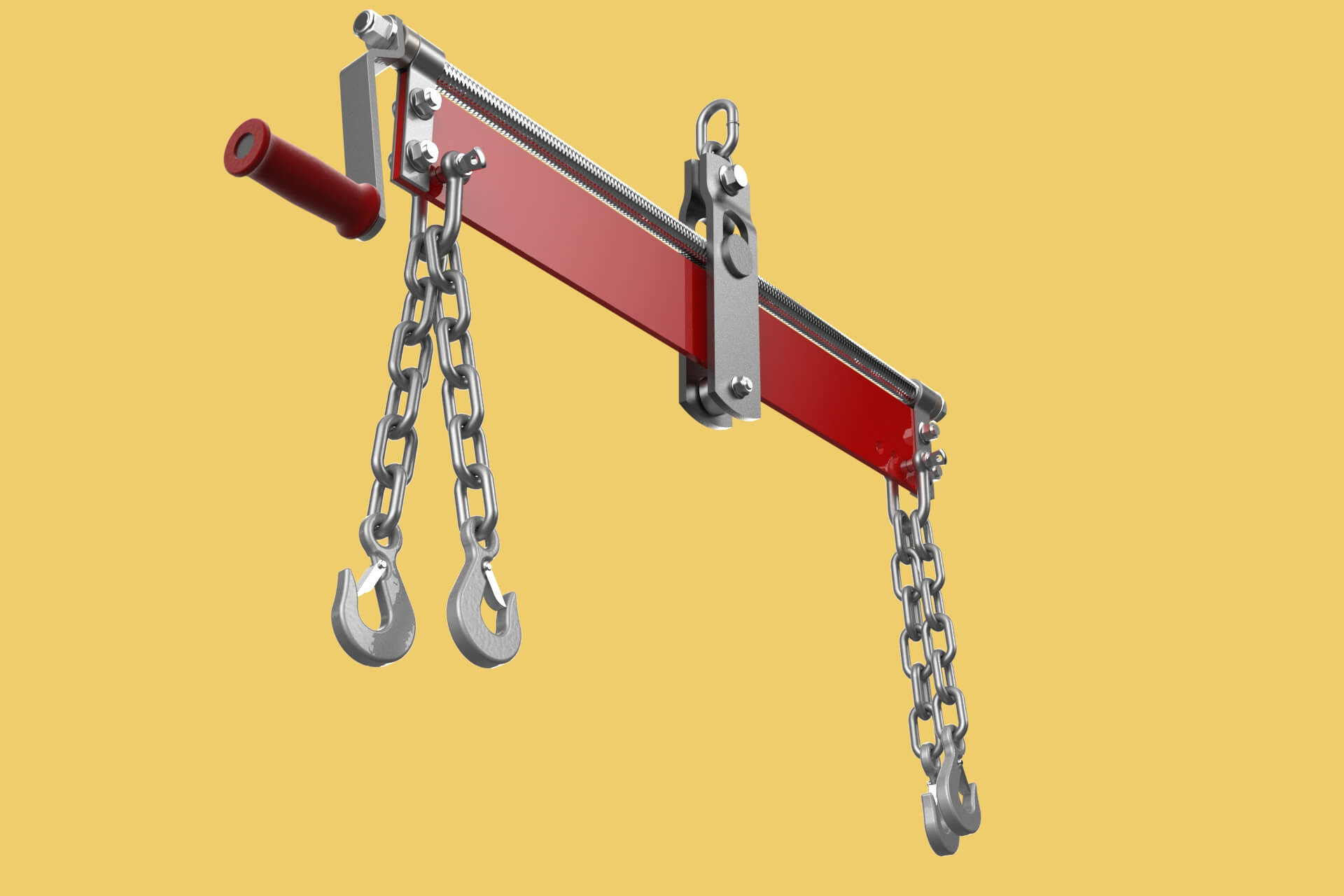 Balancer Load Leveler Engine Hoist Lift Crane Engine Hook 3d by surf3d
