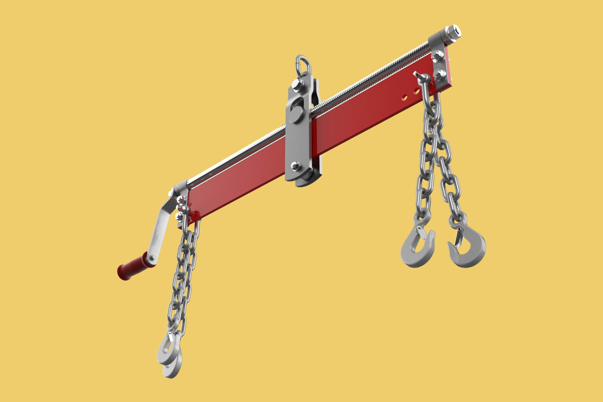 Balancer Load Leveler Engine Hoist Lift Crane Engine Hook 3d by surf3d