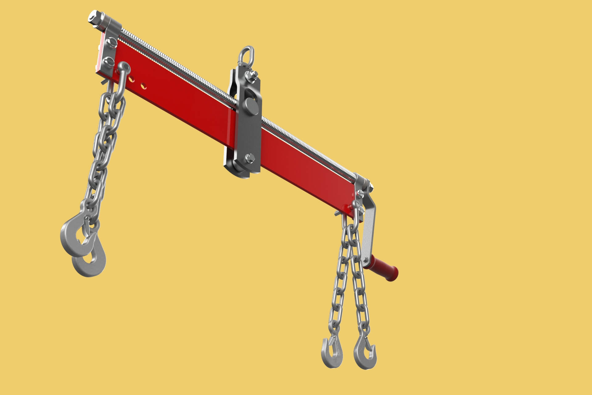 Balancer Load Leveler Engine Hoist Lift Crane Engine Hook 3d by surf3d