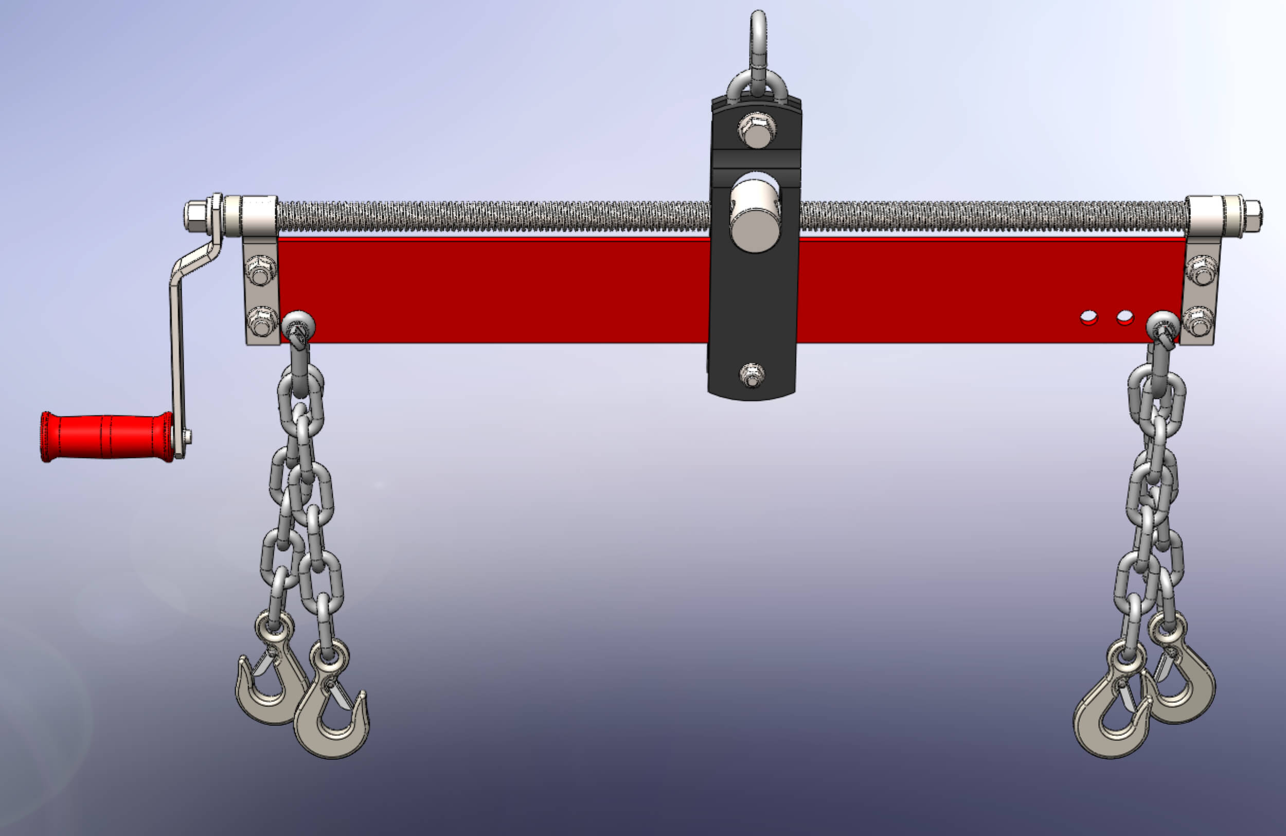 Balancer Load Leveler Engine Hoist Lift Crane Engine Hook 3d by surf3d