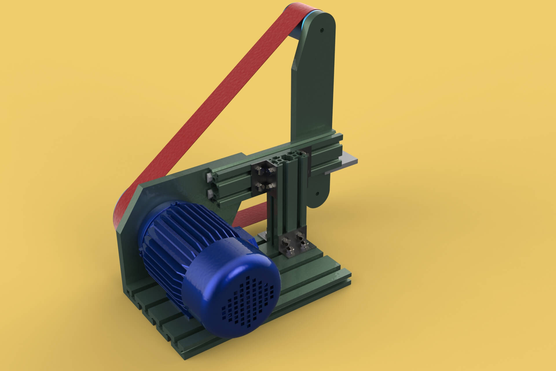 Belt Grinder Sander - 3D Model by surf3d