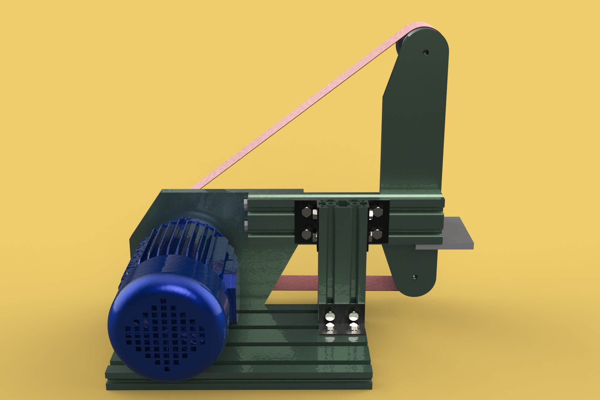 Belt Grinder Sander - 3D Model by surf3d