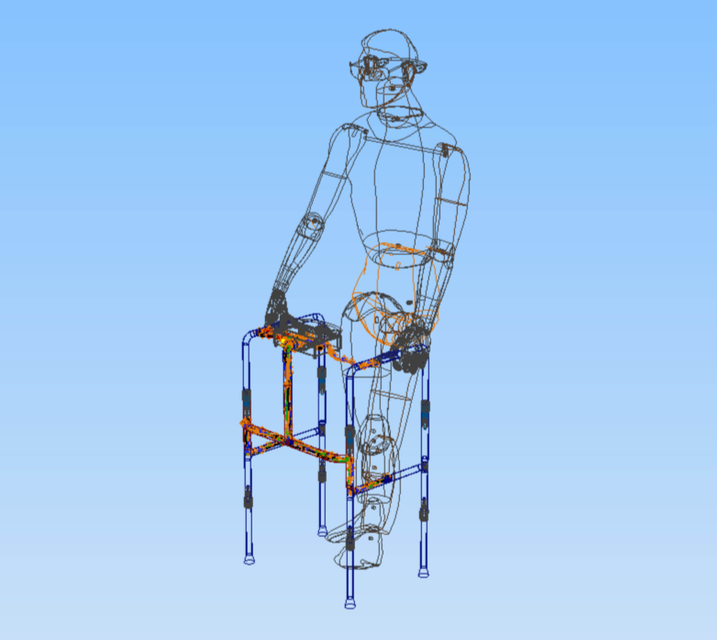 Blind Stick Mobility White Cane Walker Disability Person Aid - 3D Model ...