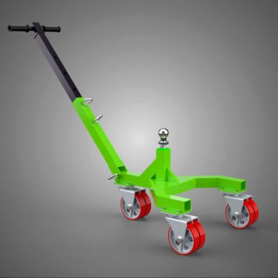 Boat Trolley Trailer Cart Dolly Jack Ball Hitch Wheel Mover - 3D Model ...