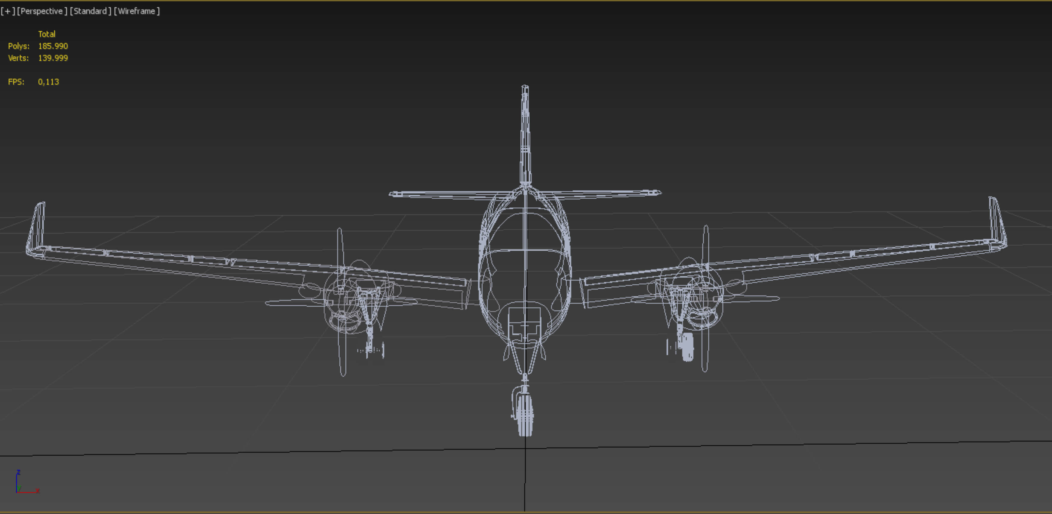 Business Executive Jet Plane Aircraft Turboprop Twin Engine - 3D Model ...
