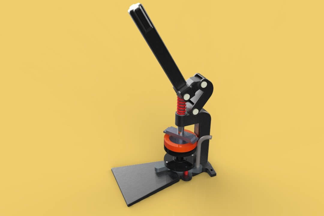 Button Press Machine - 3D Model by surf3d