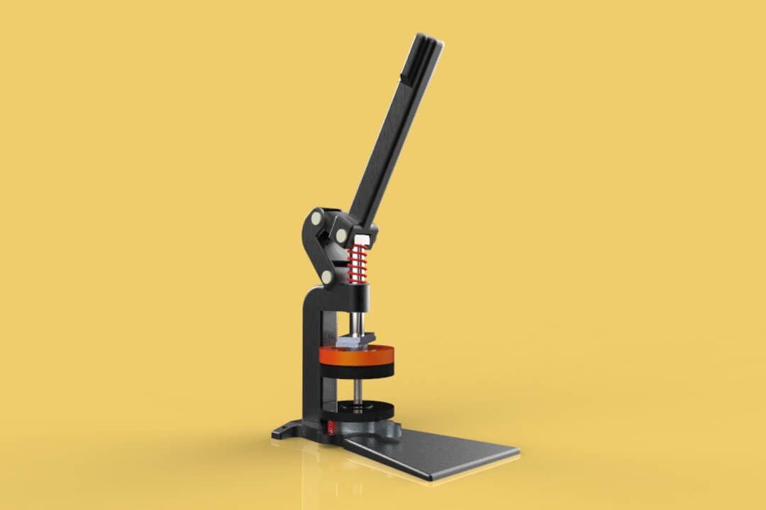 Button Press Machine - 3D Model by surf3d