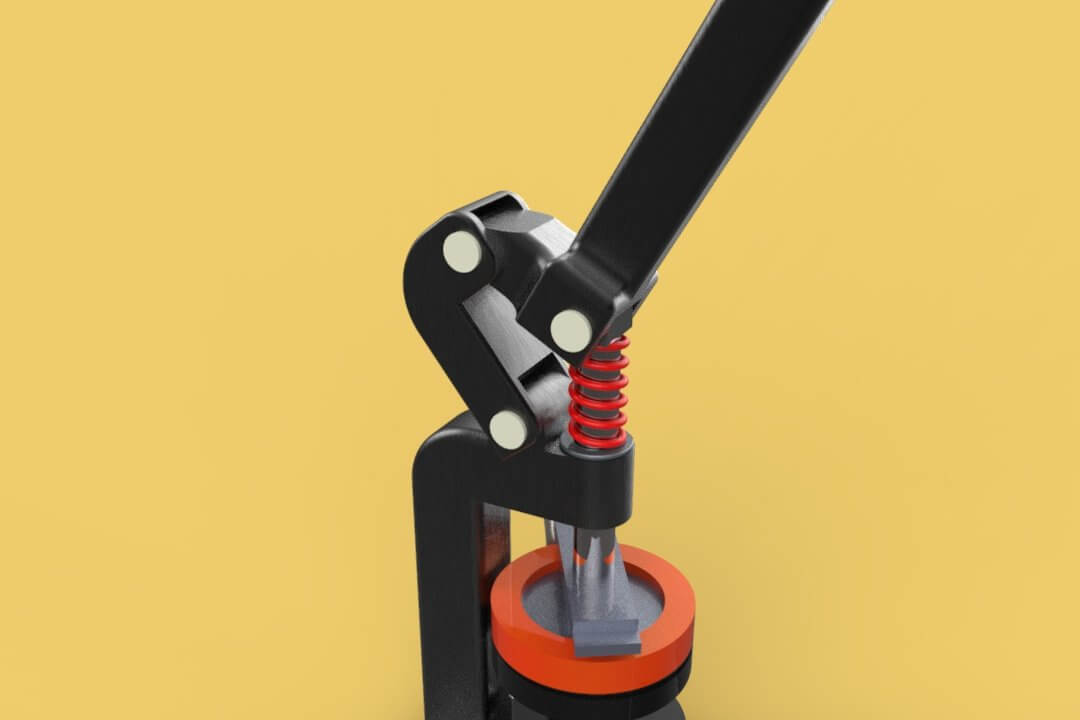 Button Press Machine - 3D Model by surf3d